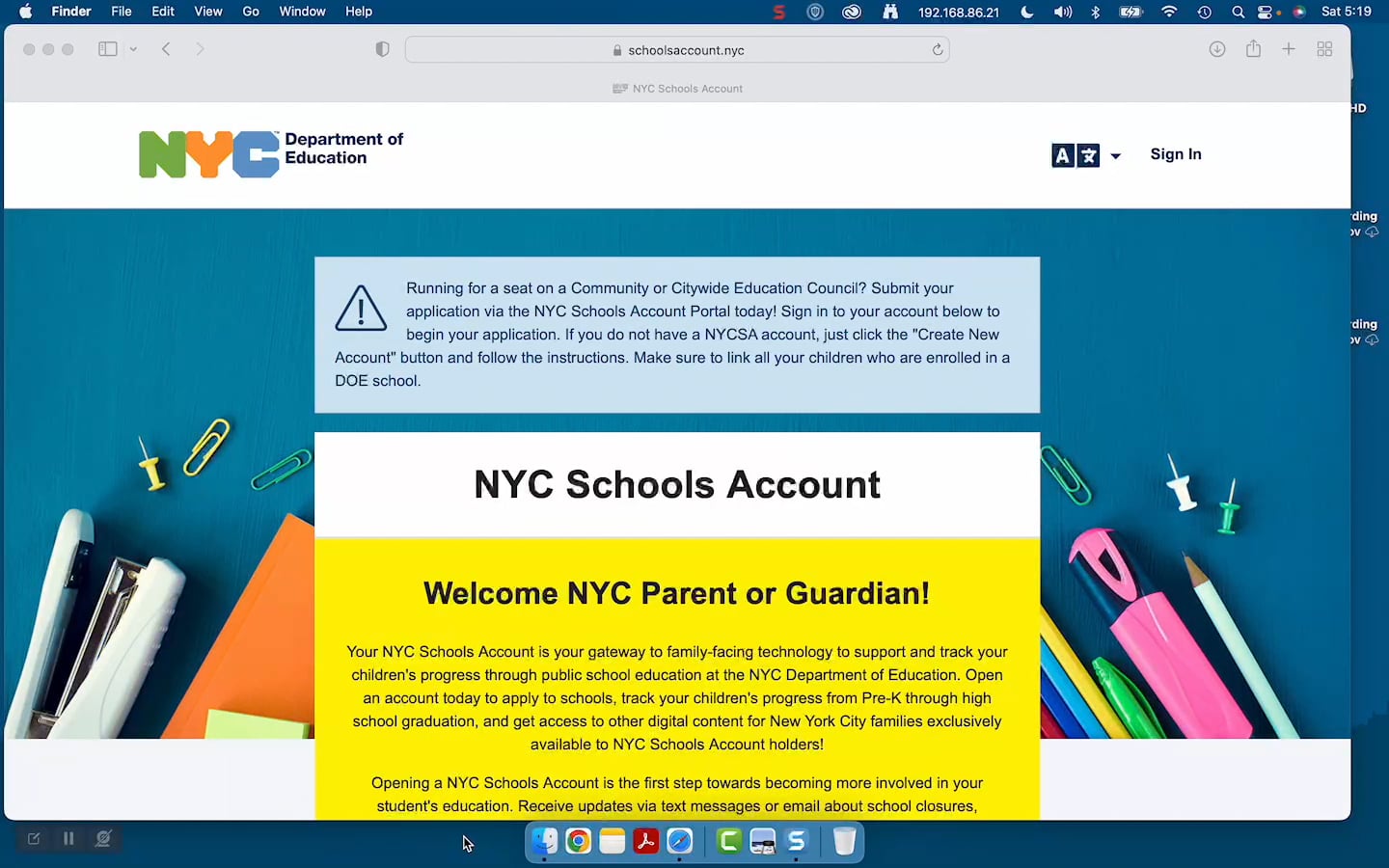 Accessing Your Child's Report Card on NYCSA