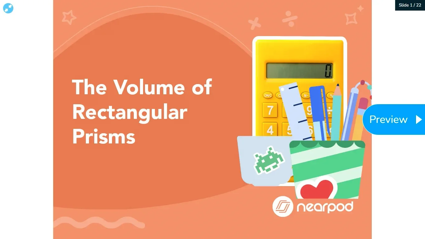Lesson 9 & 10-Nearpod Volume of a Rectangular Prism on Vimeo