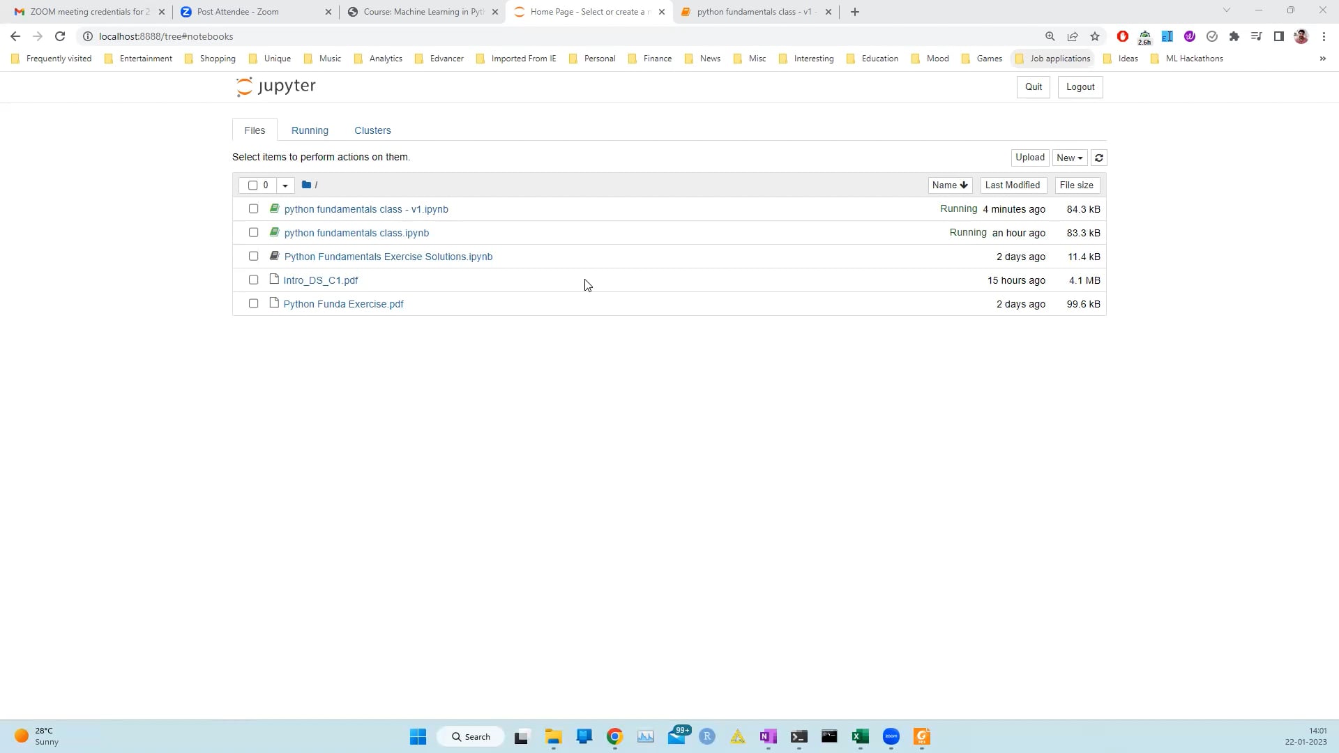 Class Video 1: Python Fundamentals (22nd Jan 23) on Vimeo