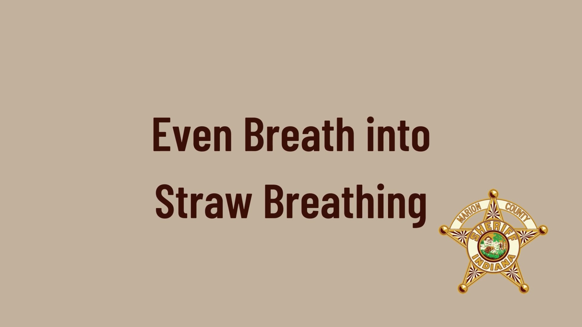Even Breath into Straw Breathing on Vimeo