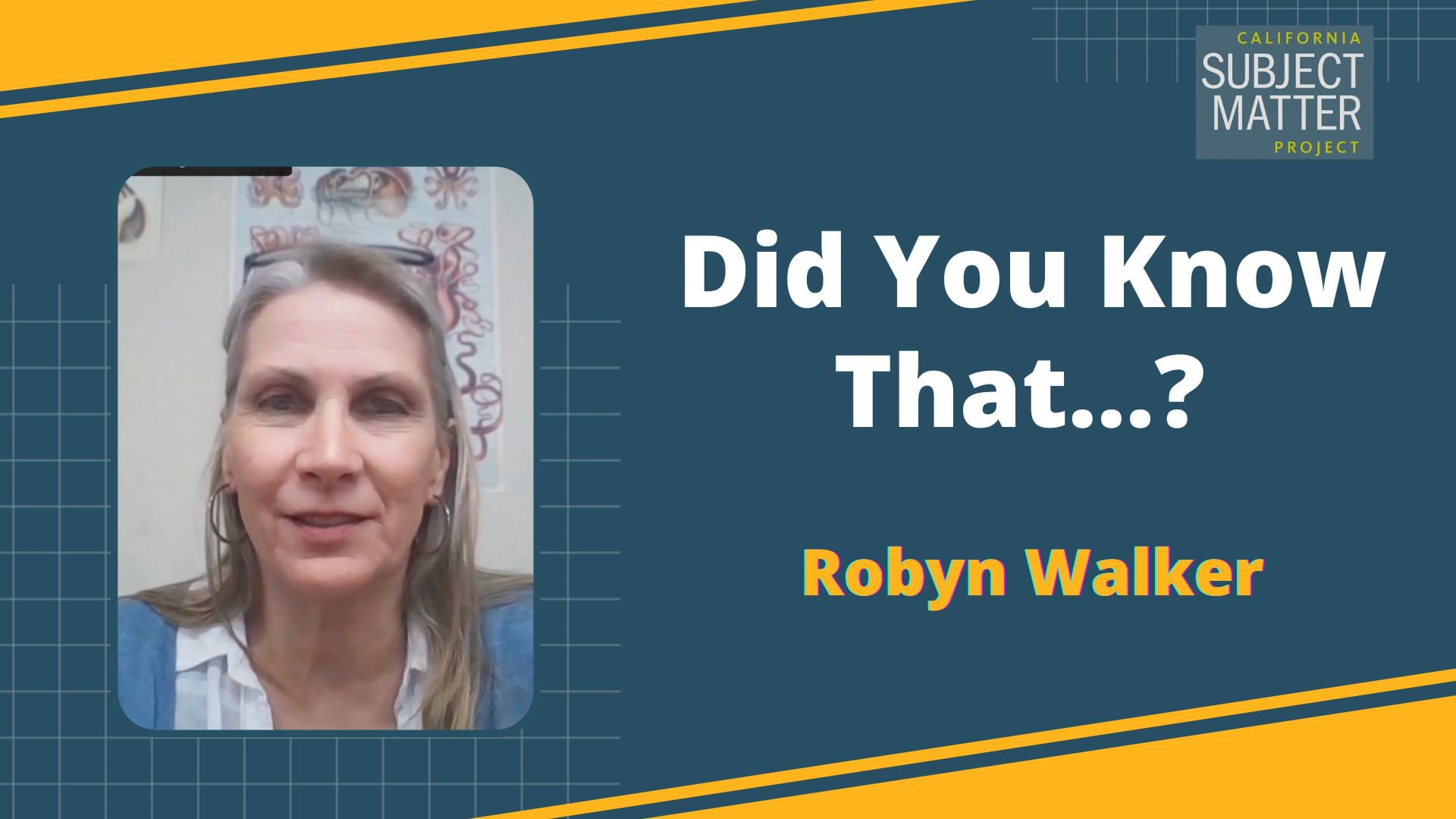 Did You Know That…? with Robyn Walker on Vimeo
