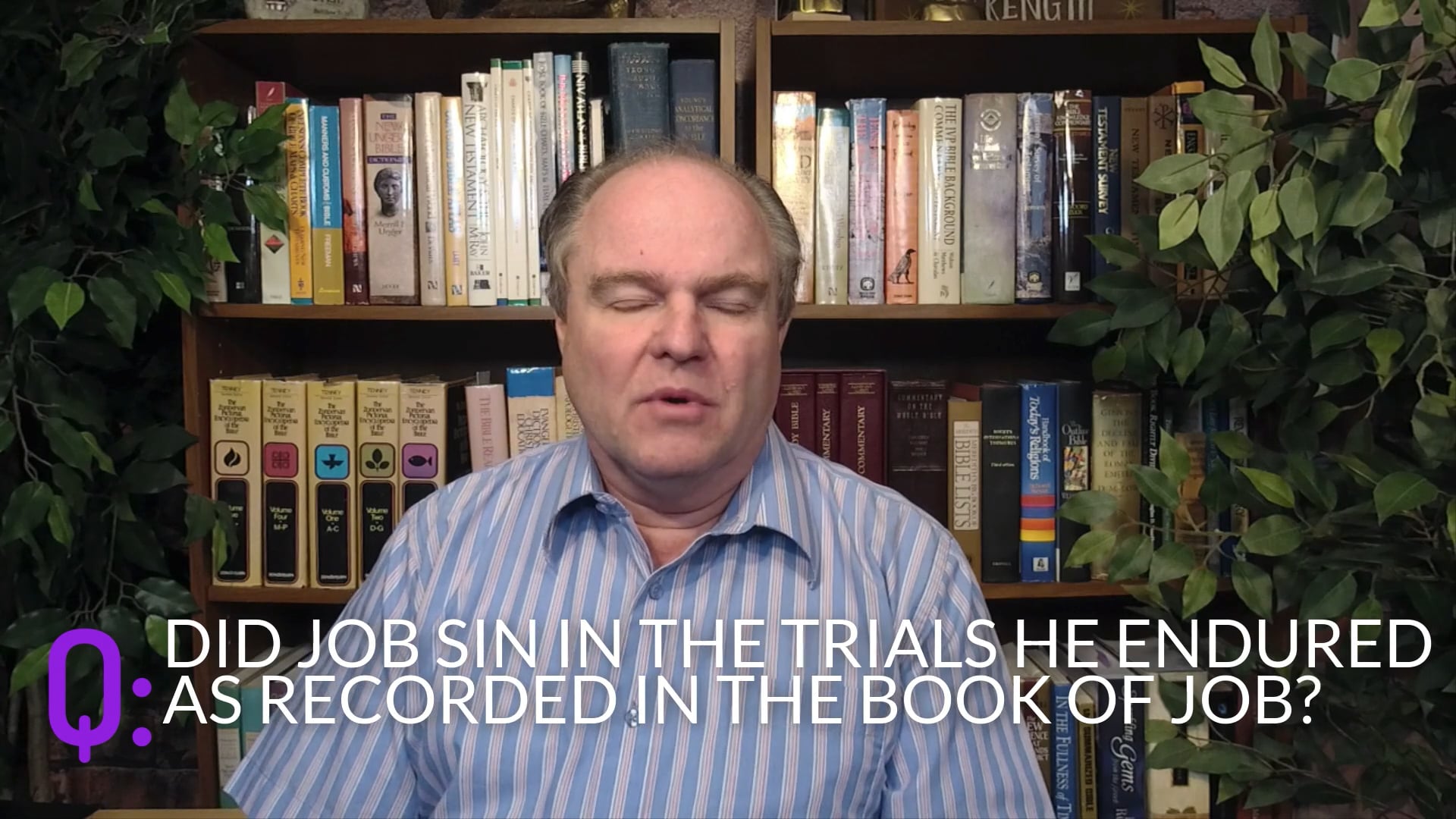Did Job sin the the trials he endured as recorded in the book of Job? on Vimeo