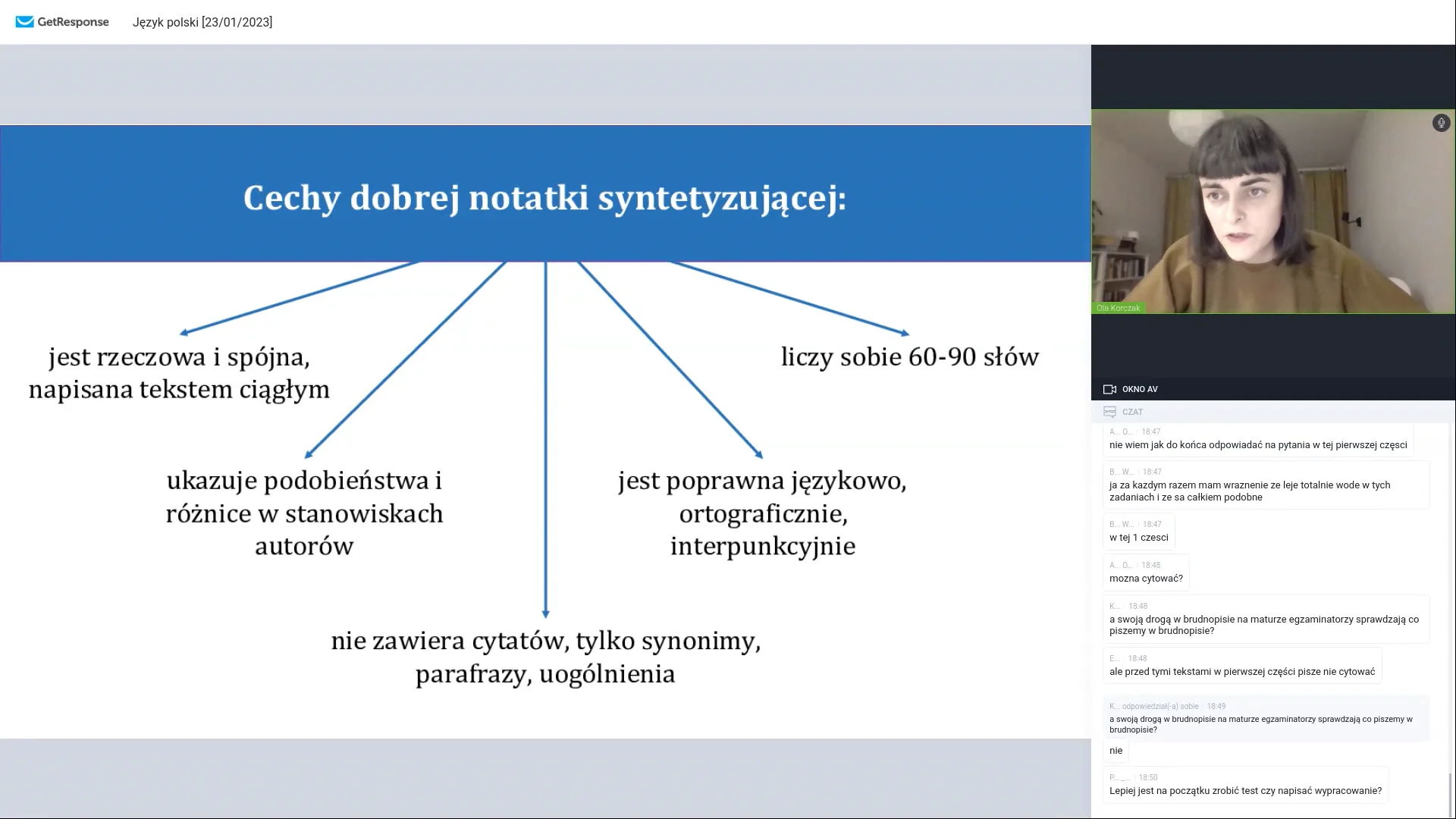 Język polski w użyciu, notatka syntetyzująca i… Mitologia (23.01.2023r ...