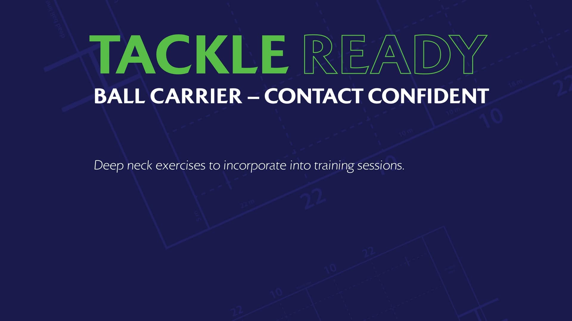 Drill 14 - Ball Carrier Contact Confident - Neck Stabalisers - Deep ...