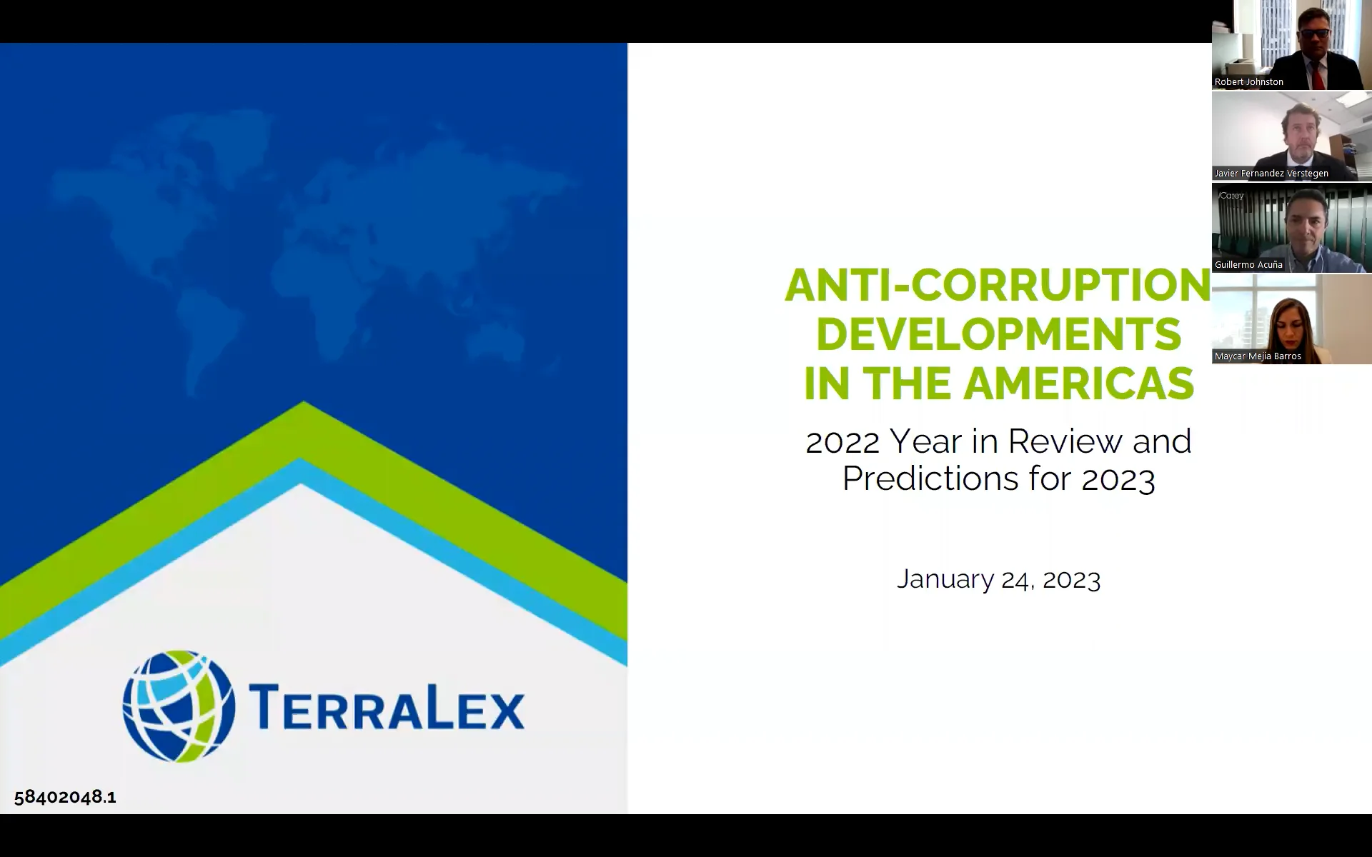 TerraLex Presents: Anti-Corruption Developments in the Americas on Vimeo