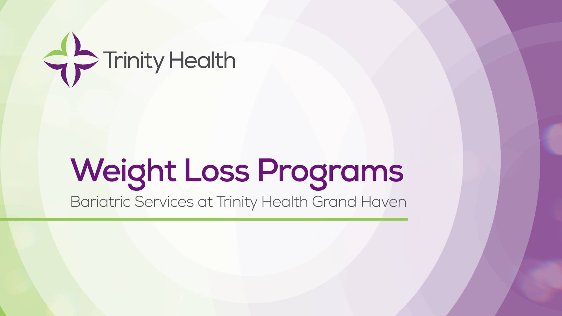 Bariatric Services | Trinity Health Grand Haven on Vimeo