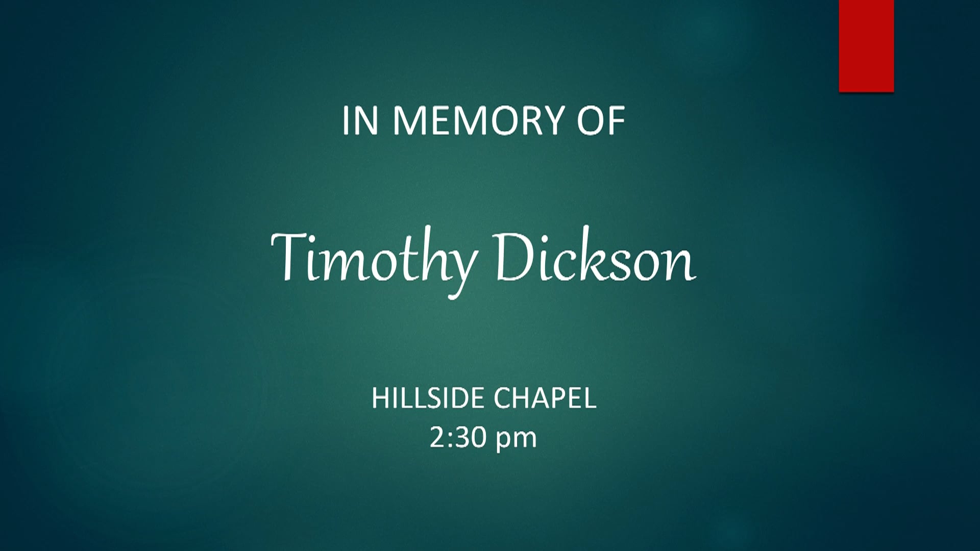 Timothy Dickson 25.01.2023 on Vimeo
