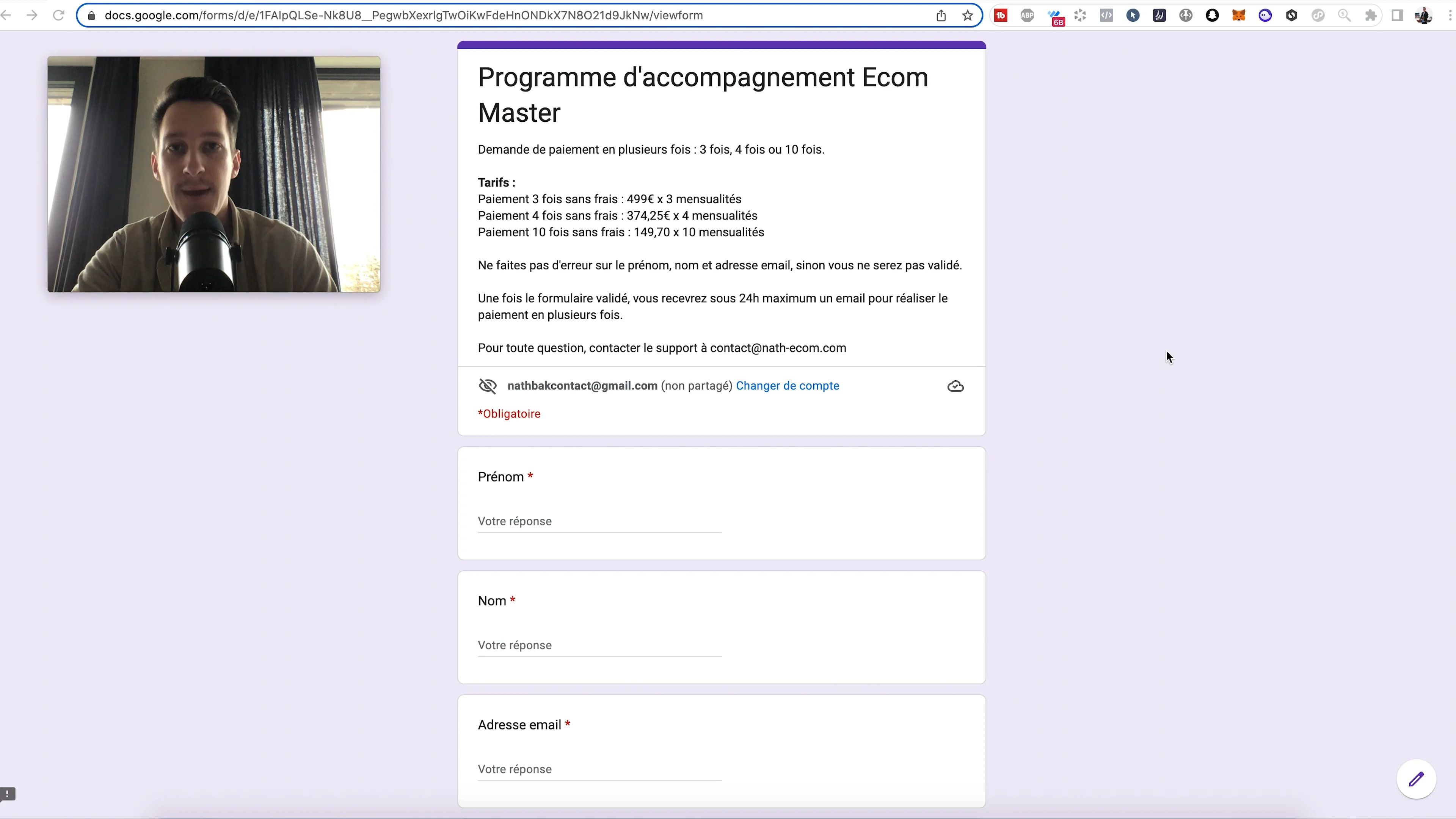 Ecom Master - Paiement plusieurs fois on Vimeo
