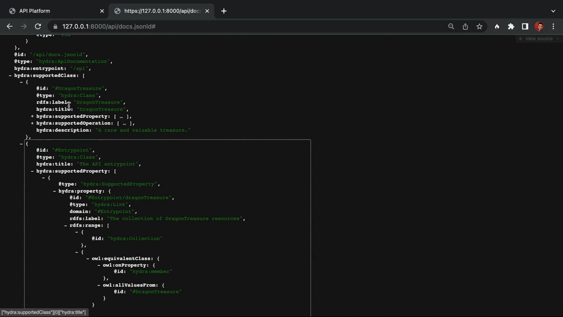 Hydra: Describing API Classes, Operations & More > API Platform 3 Part 1: Mythically Good ...
