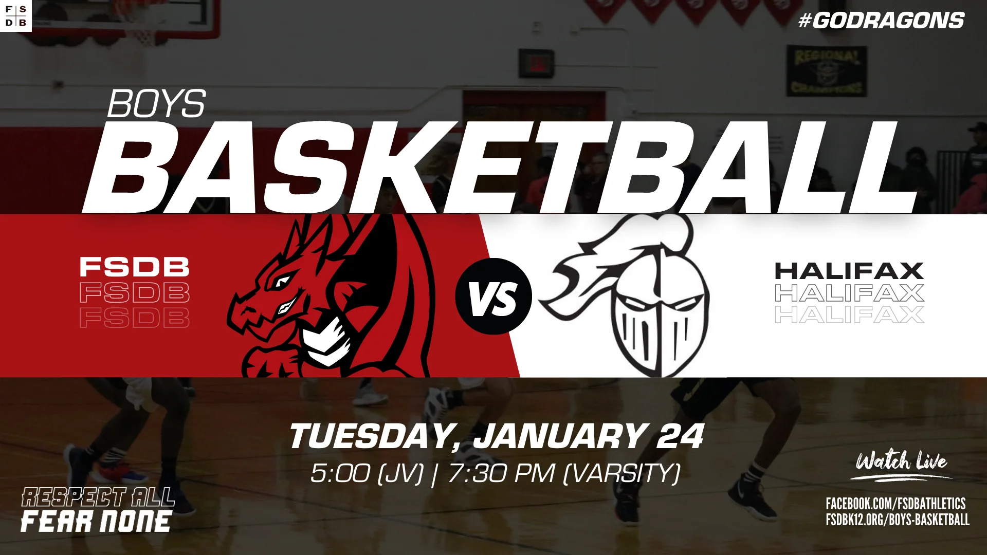 Varsity Boys Basketball – FSDB vs Halifax Academy on Vimeo