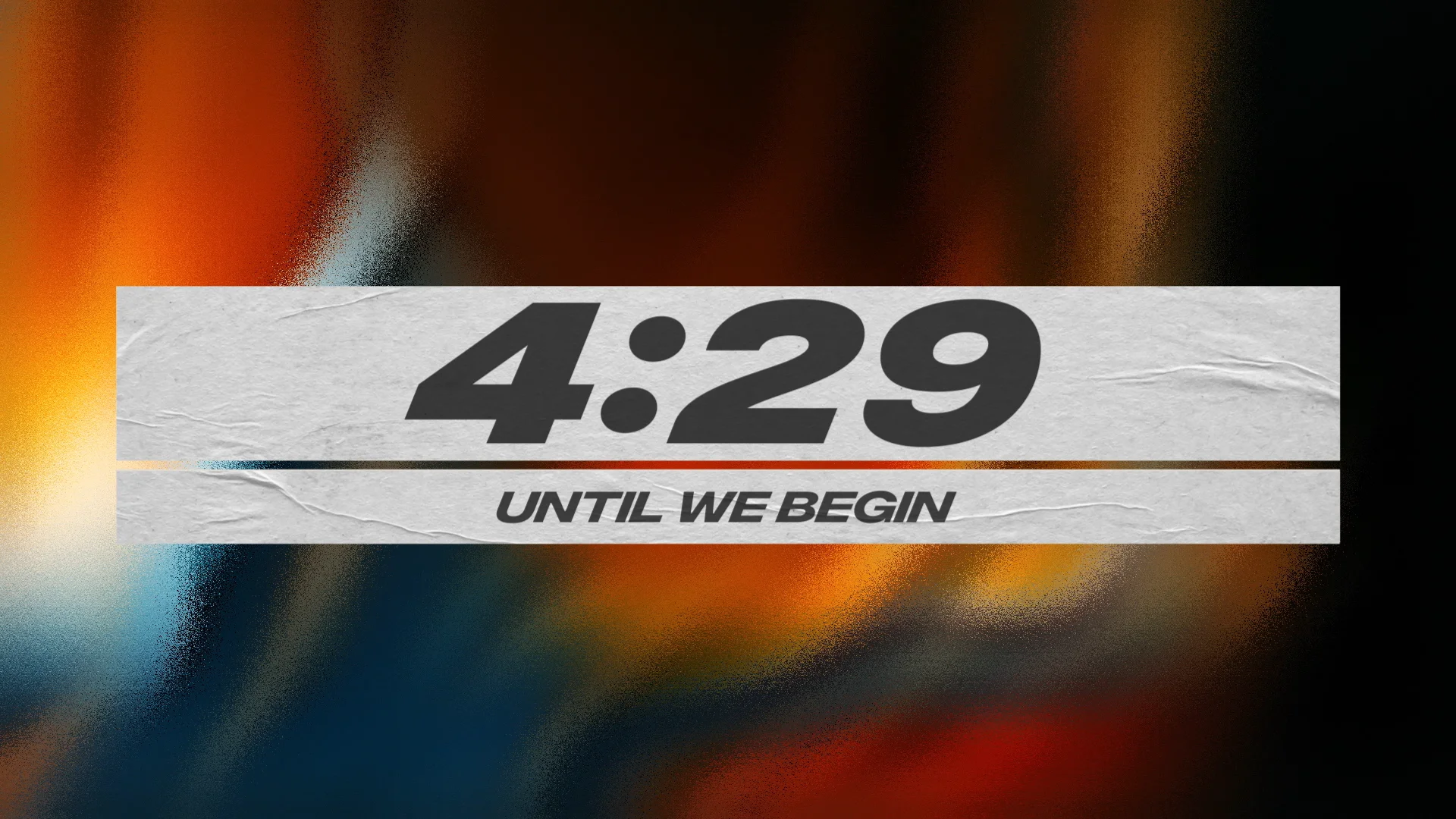 Passage Countdown on Vimeo