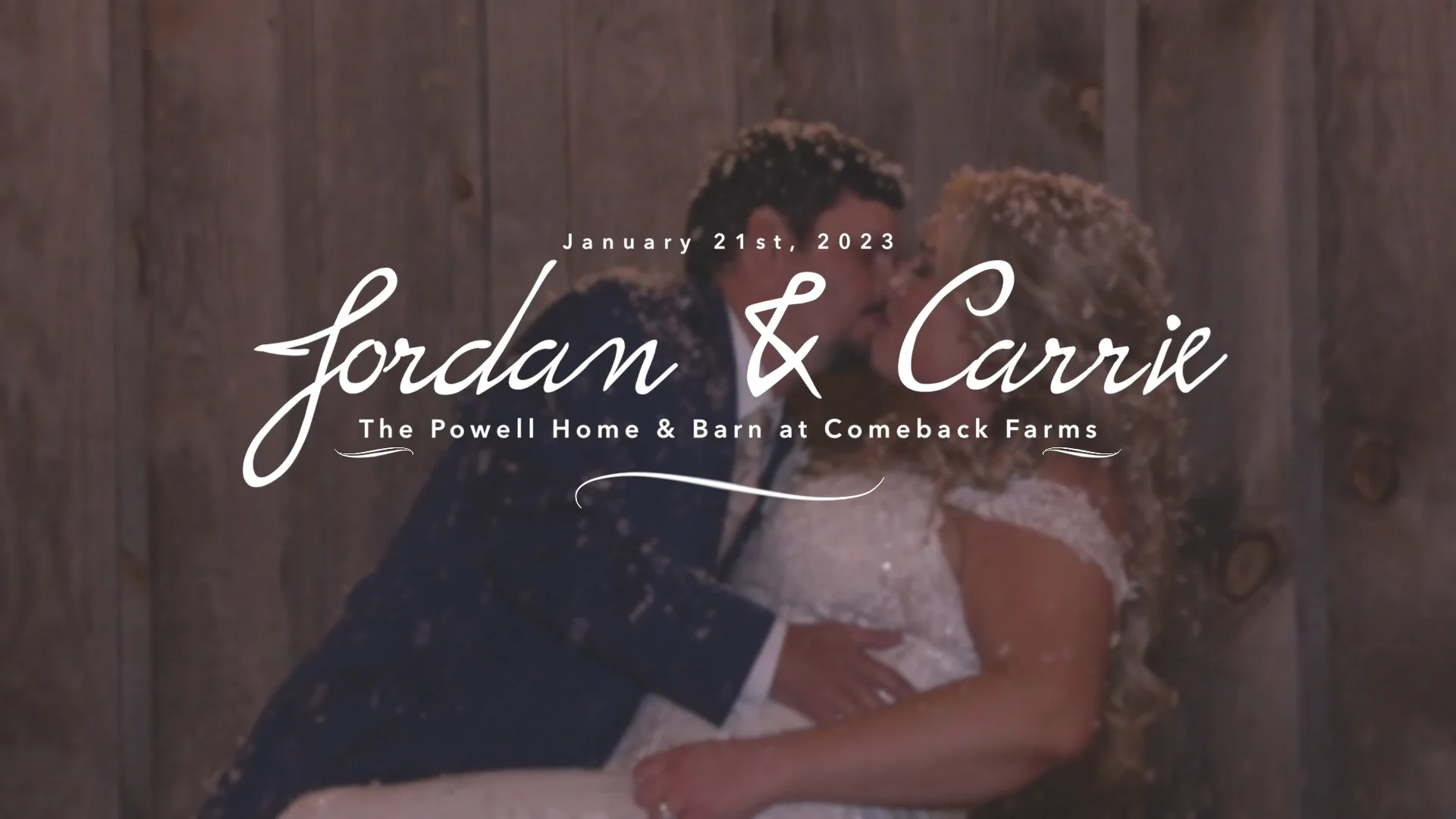 Carrie & Jordan - Wedding Day Highlights on Vimeo