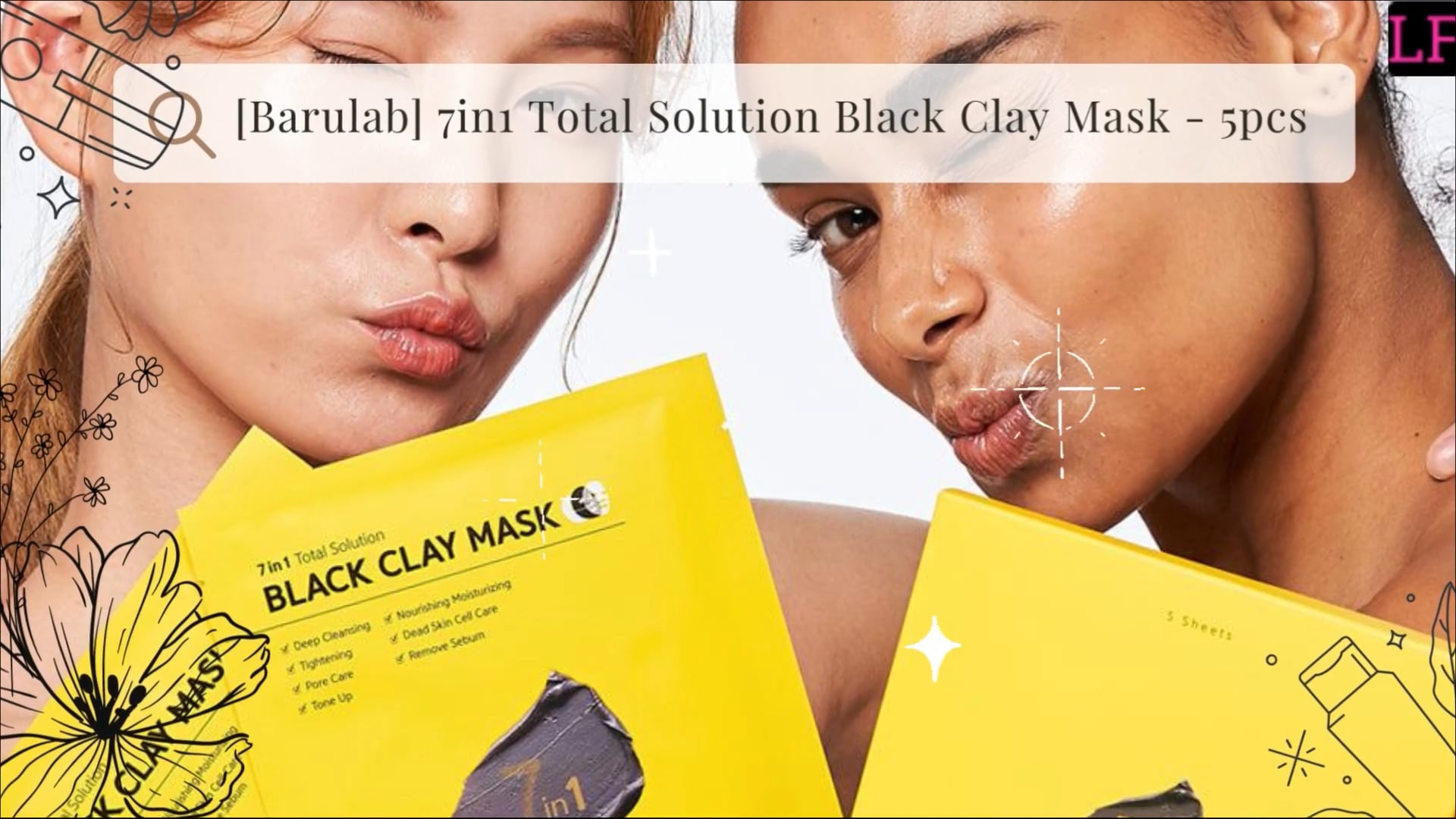 Barulab 7in1 Total Solution Black Clay Mask by Luxiface.com on Vimeo