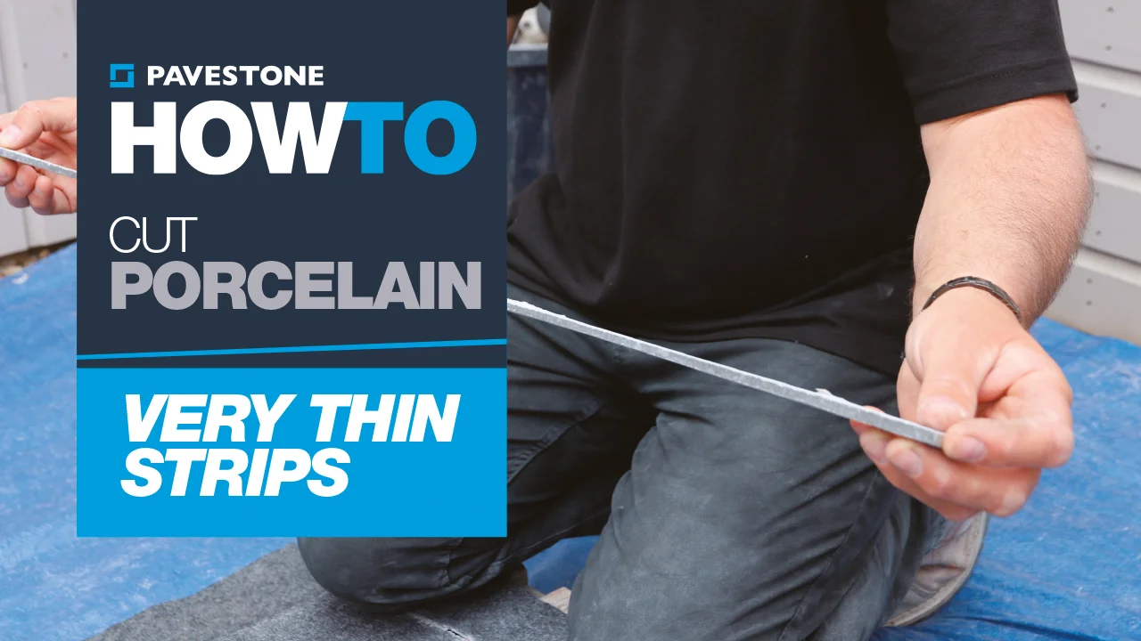 Pavestone - How To Cut Very Thin Strips Porcelain Paving on Vimeo
