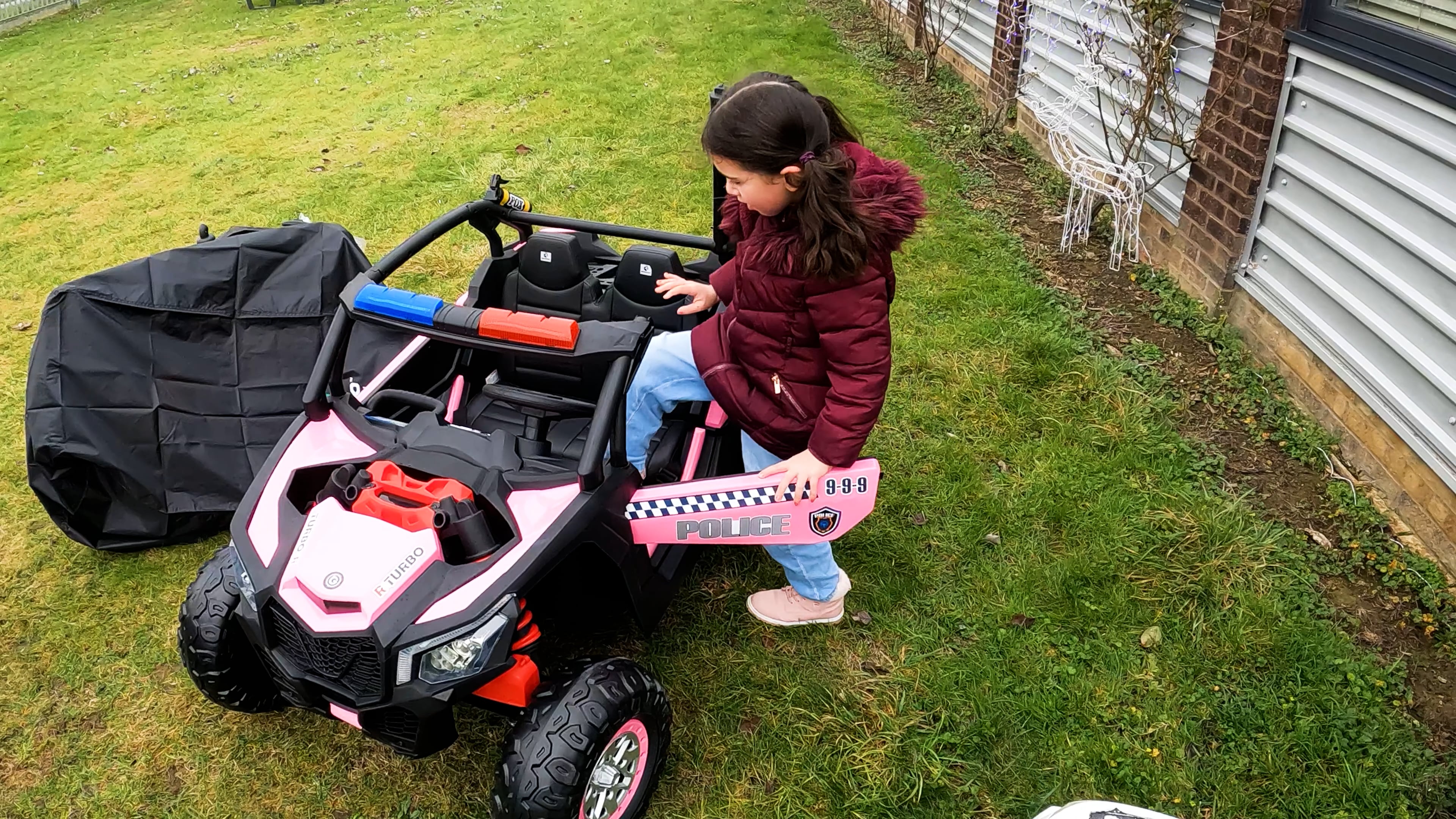 RiiRoo Police UTV Buggy 24v Battery Electric Ride On Car For Kids.mp4 ...