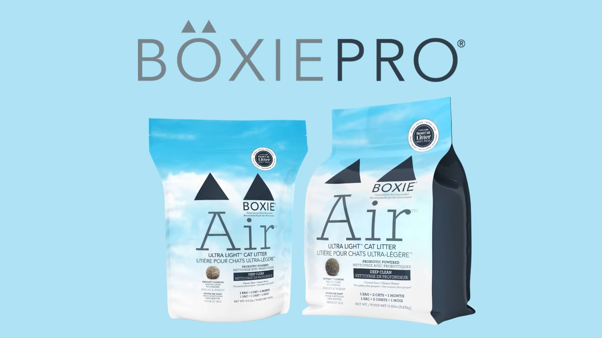 FRENCH BOXIE PRO AIR - Premium clumping plant-based cat litter ...