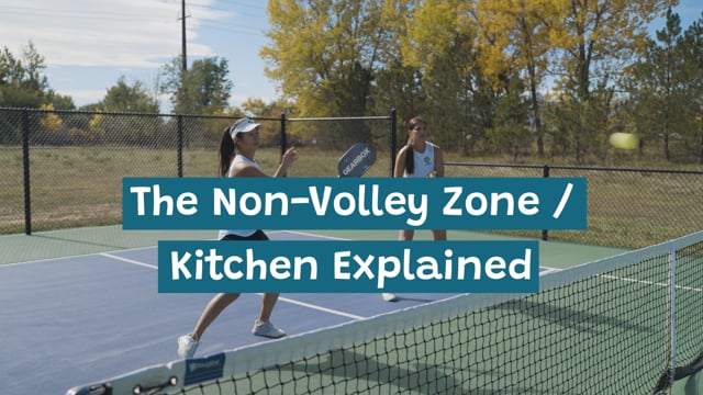 How To Play Pickleball Video Clinic – The Non-Volley Zone / Kitchen ...