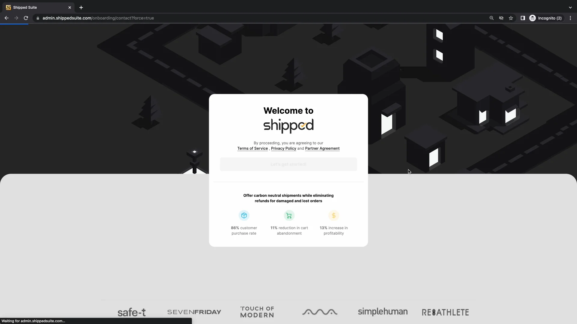 Shipped Suite Onboarding Demo on Vimeo