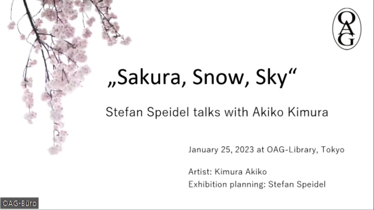 Artist Talk with Akiko Kimura: „Sakura, Snow, Sky“ on Vimeo