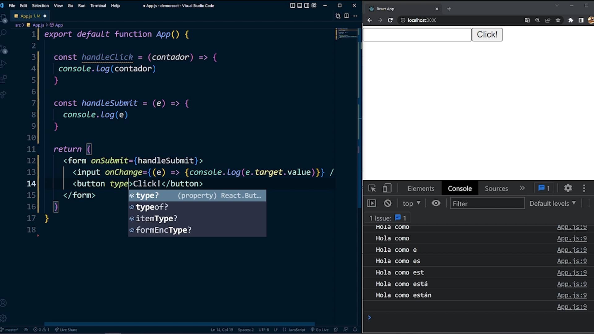 8. EVENTOS EN REACT- FRONTEND on Vimeo