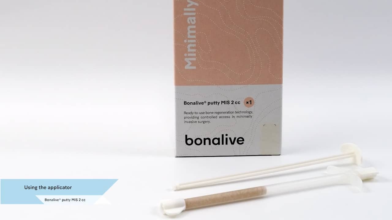 How to use Bonalive putty MIS 2 cc on Vimeo