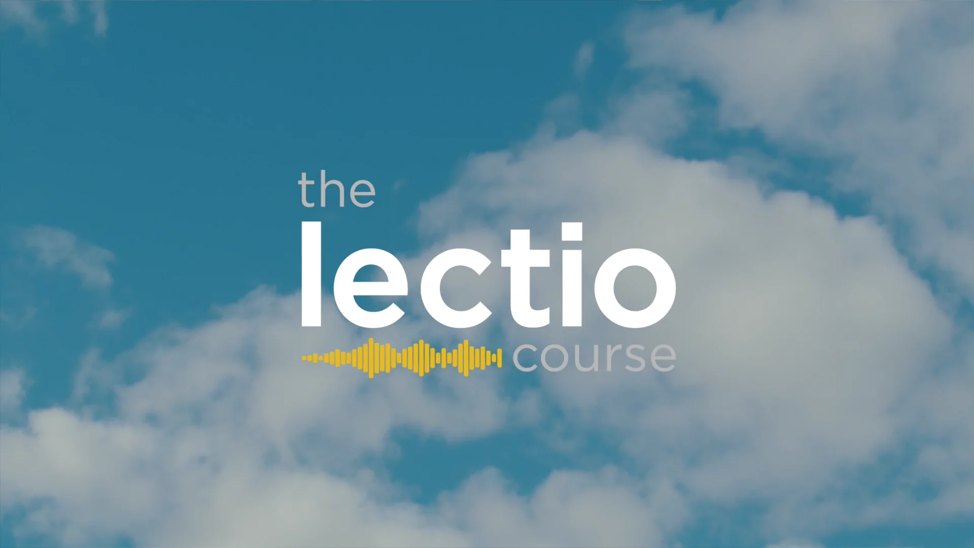 The Lectio Course on Vimeo