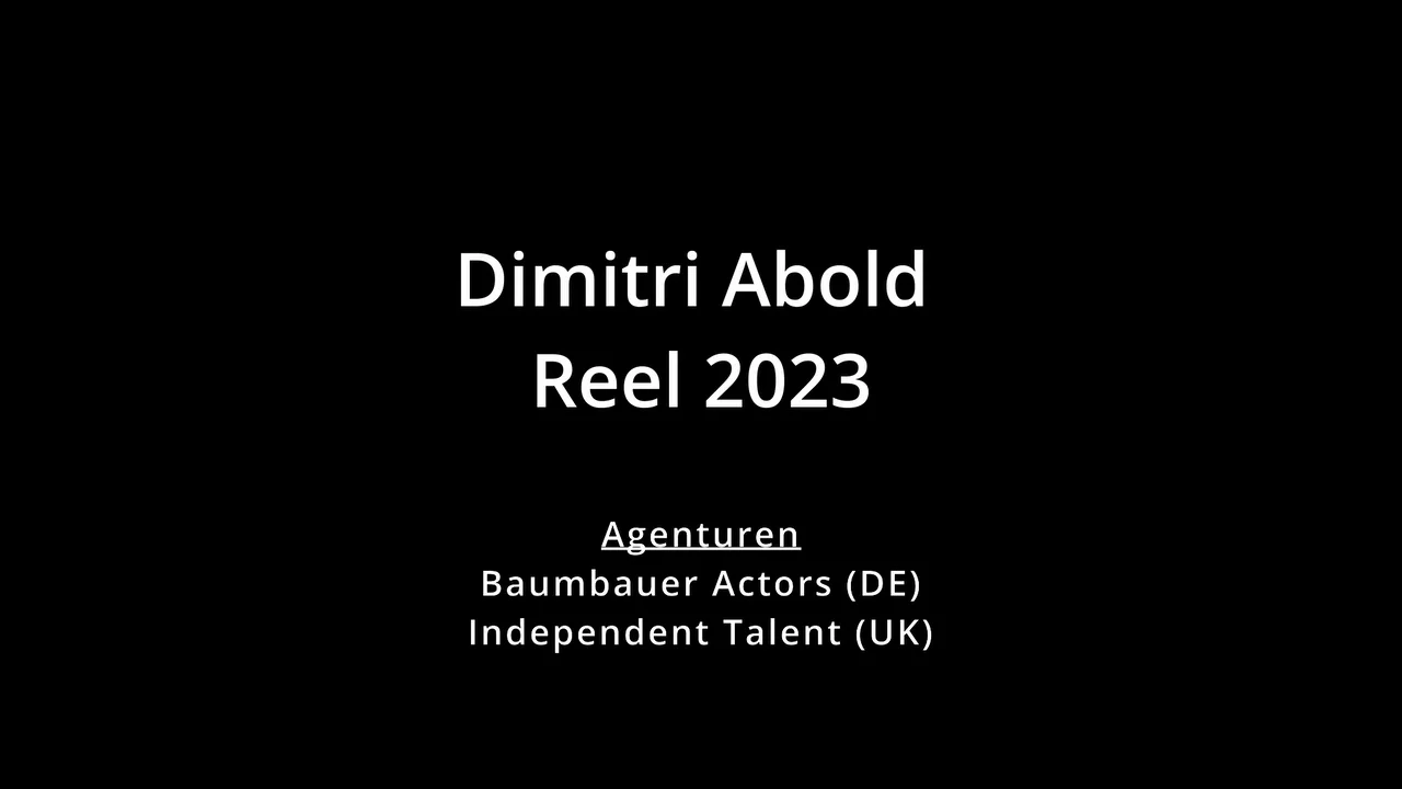 Dimitri Abold Deutsches Show Reel 2023 on Vimeo