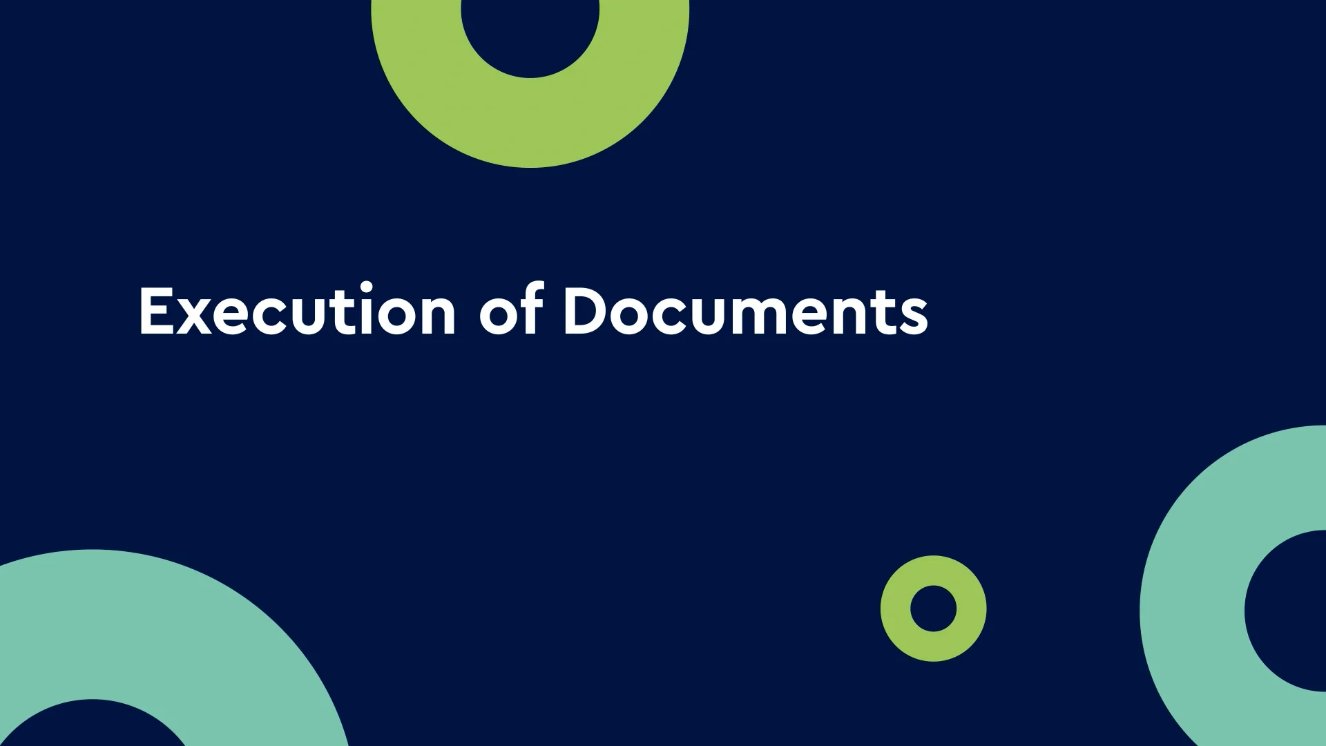 Execution of Documents - Internal Training Video on Vimeo