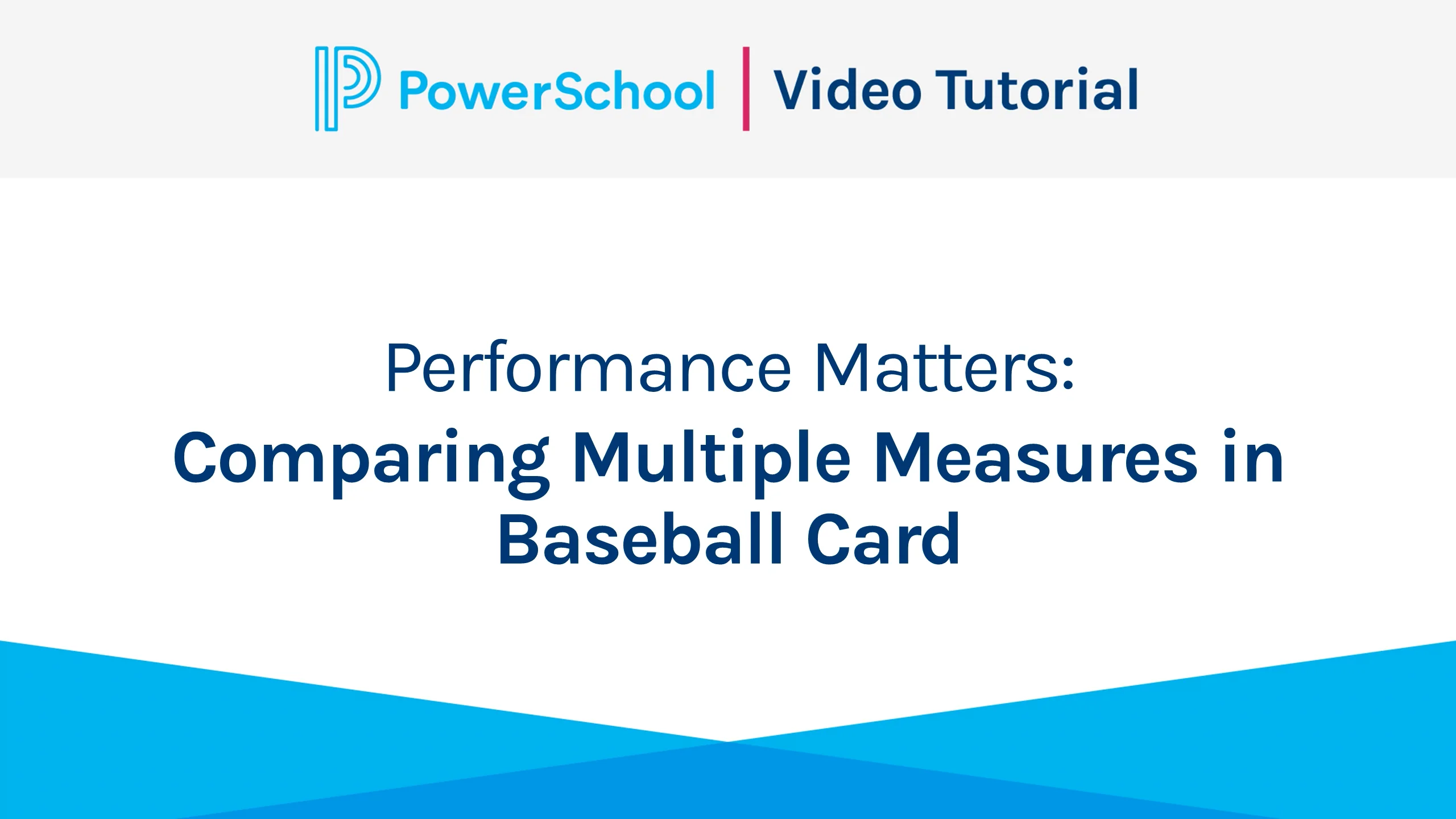 Performance Matters Video Tutorials - Comparing Multiple Measures on Vimeo
