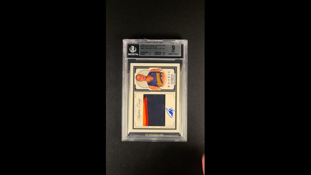 2009 National Treasures Platinum Stephen Curry ROOKIE PATCH AUTO 5/5 ...