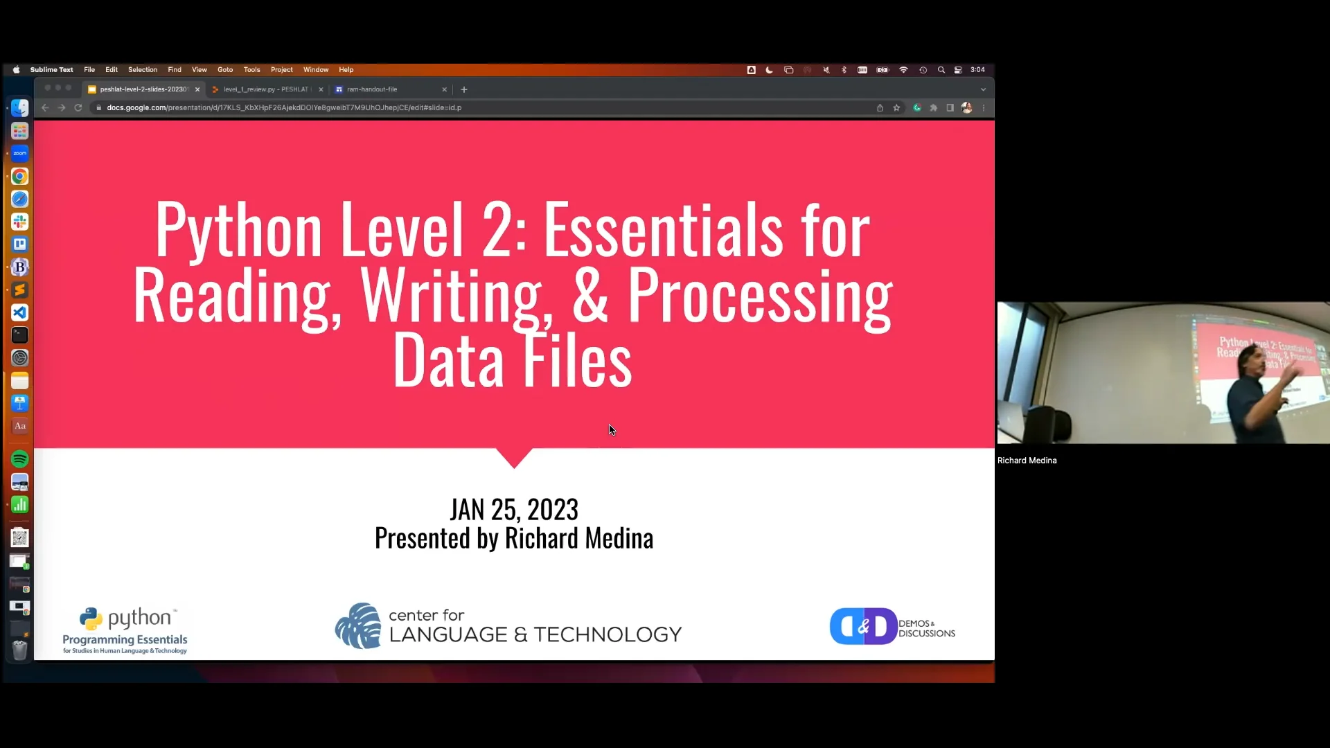 1/25/23, Python Level 2: Essentials for Reading, Writing & Processing Data Files on Vimeo
