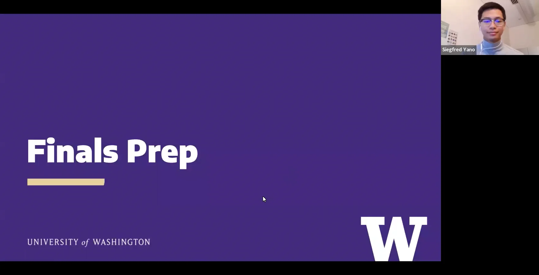 Finals Prep Workshop
