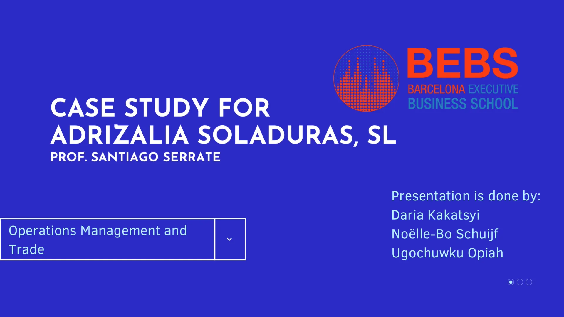 Case Study BEBS on Vimeo