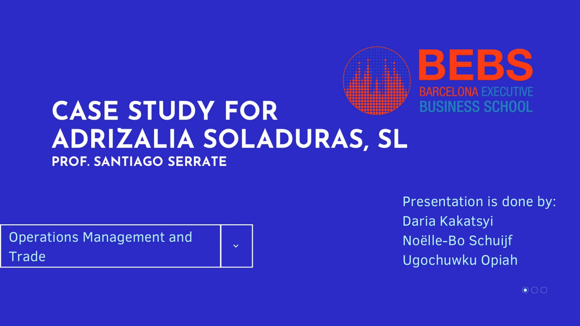 Case Study BEBS on Vimeo