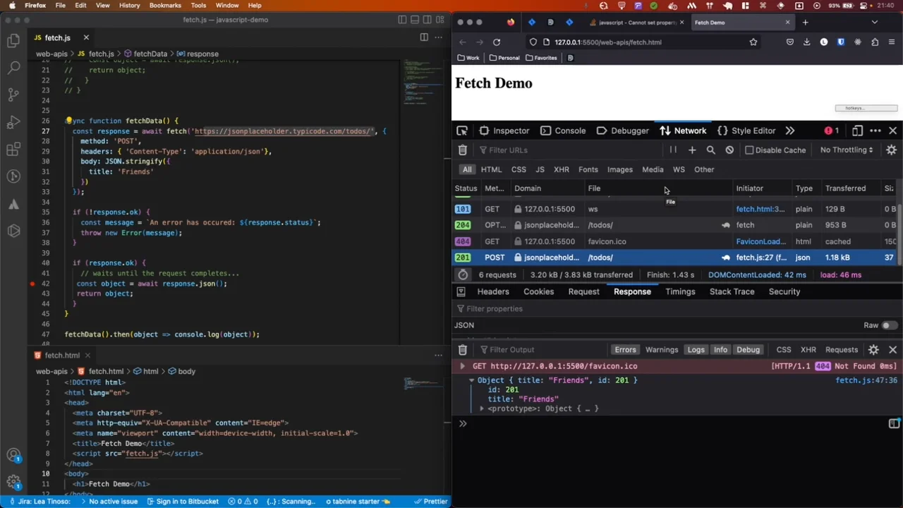 10. Fetch Code Demo on Vimeo