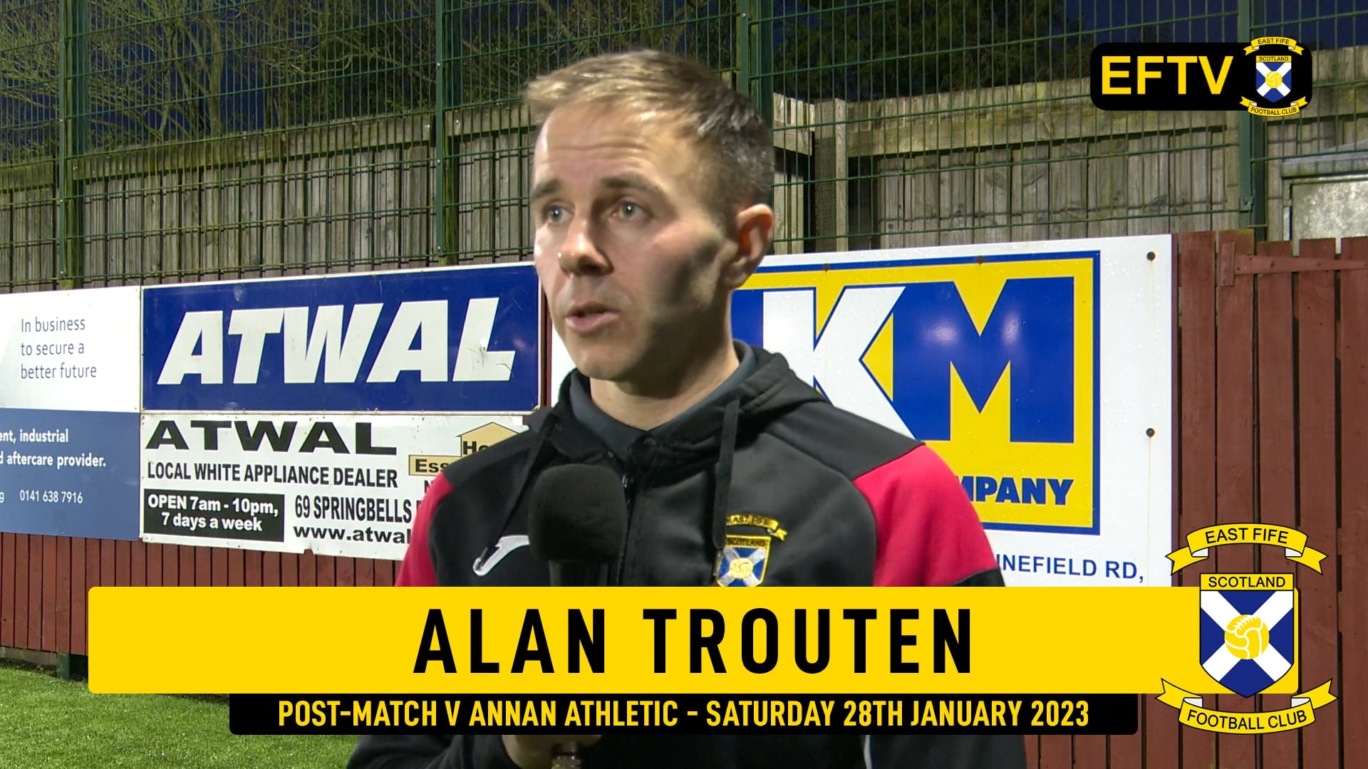 Alan Trouten Post Match v Annan Athletic on Vimeo