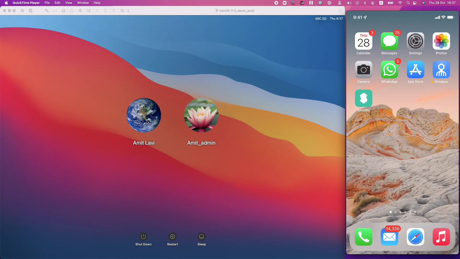 Mac login with Octopus Authenticator
