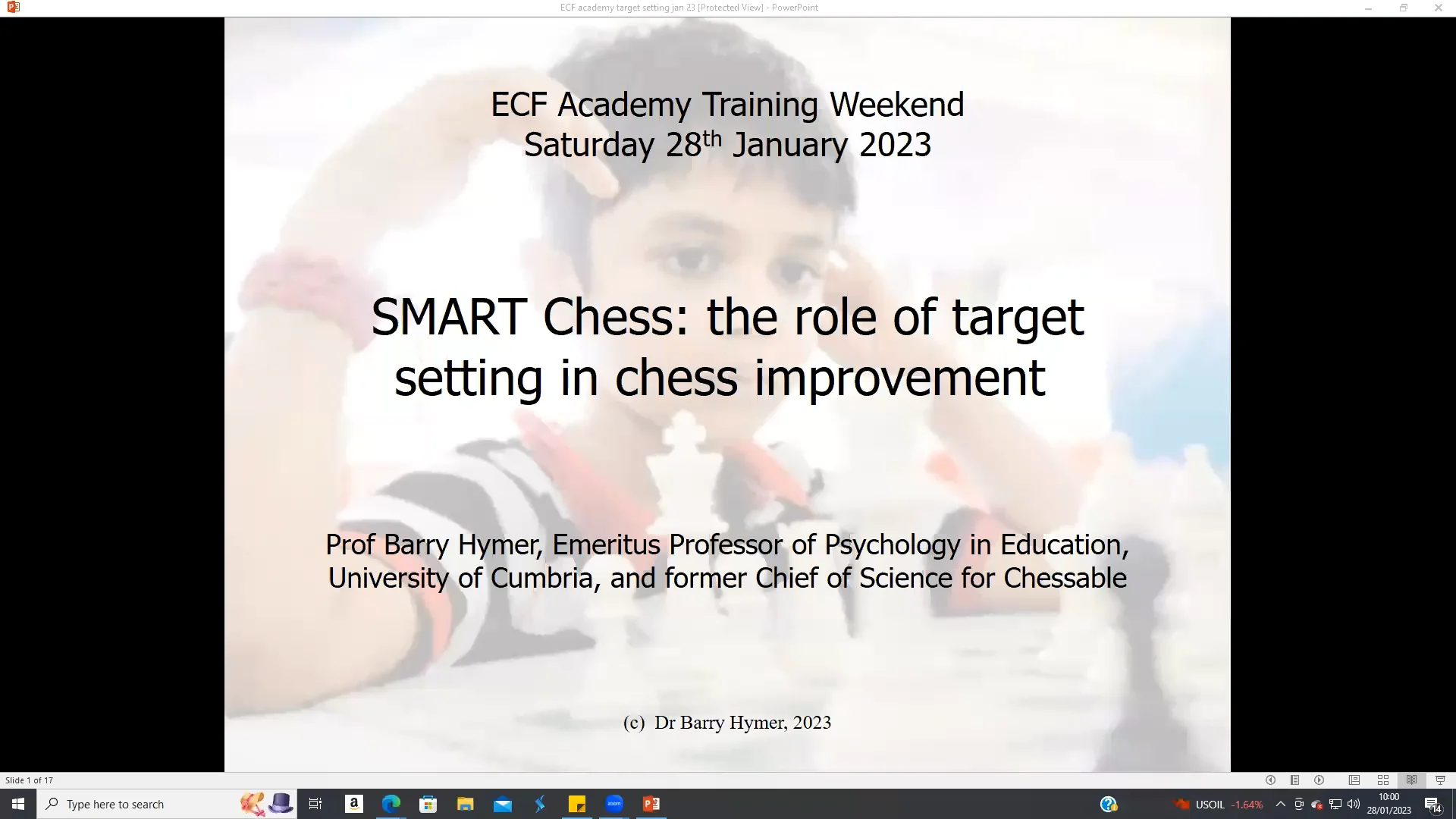 Create Your Chess Goal - with Professor Barry Hymer on Vimeo