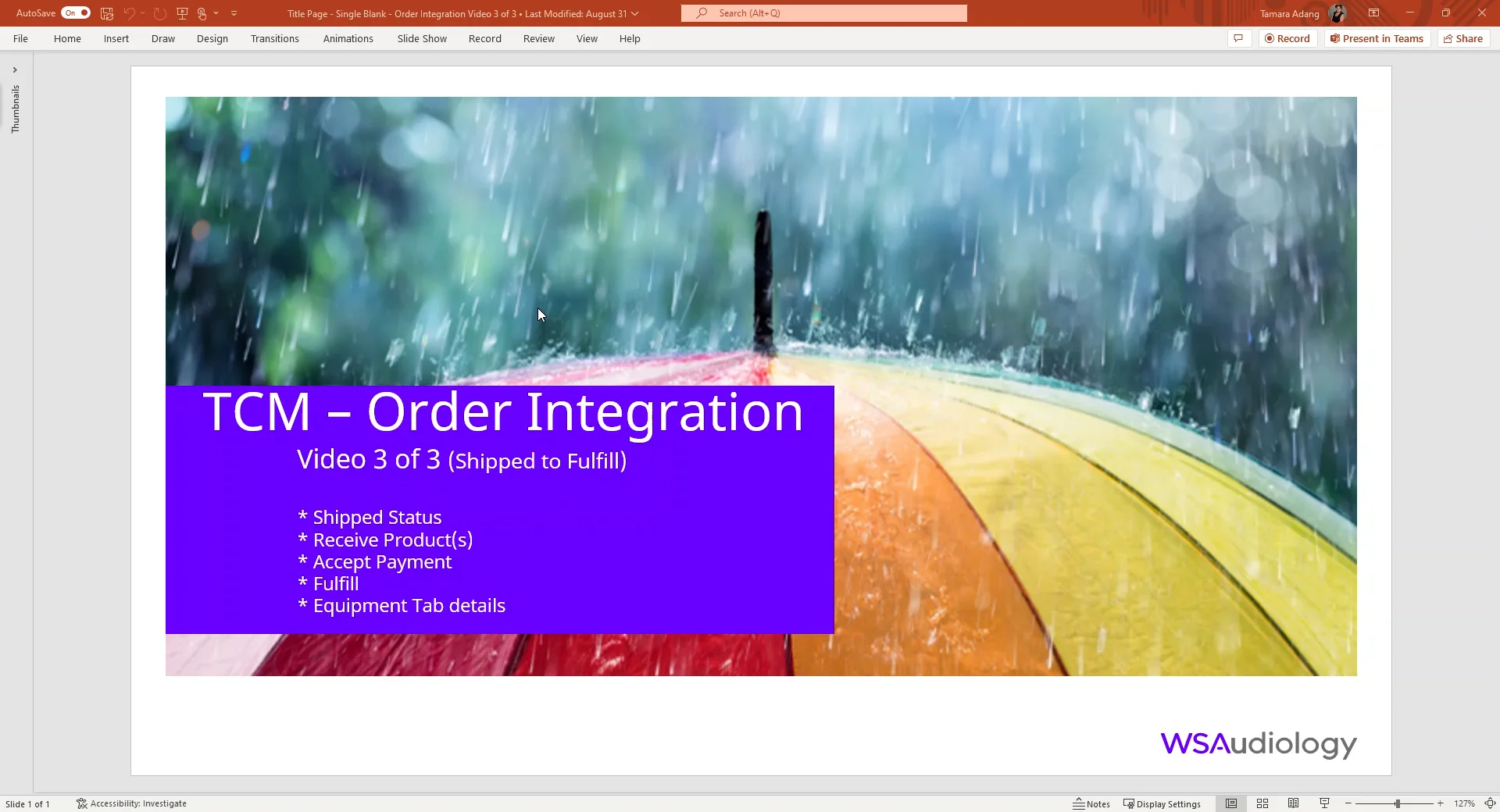 TCM - Order Integration - Video 3 of 3 Shipped Status to Fulfill.mp4 on ...