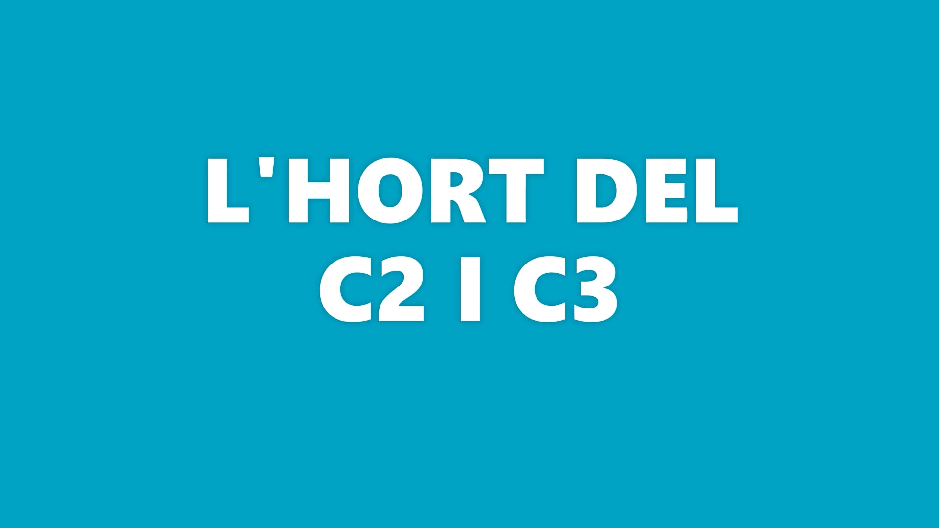 L'hort C2 i C3 on Vimeo