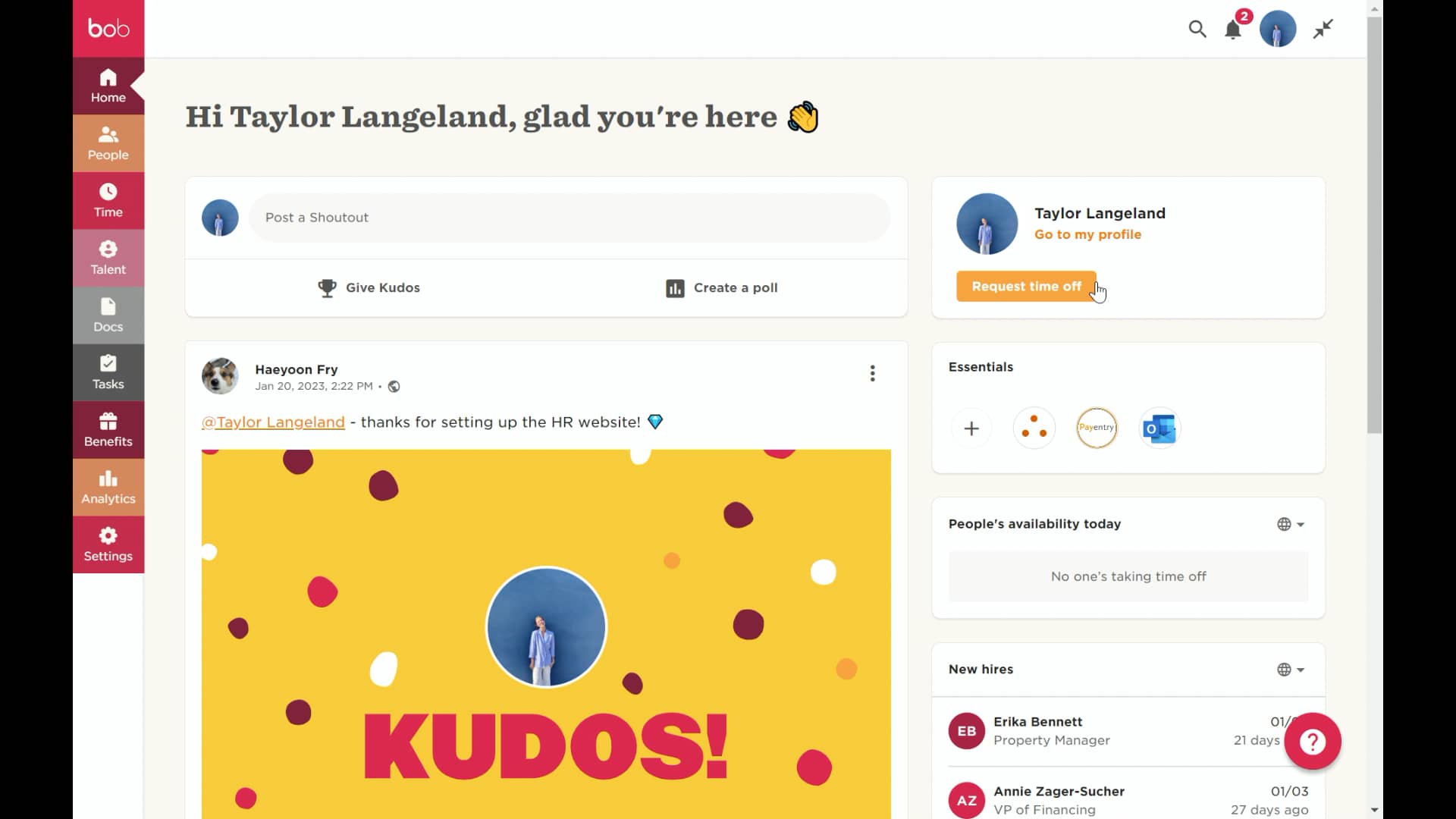 Hibob Homepage Tutorial.mp4 on Vimeo