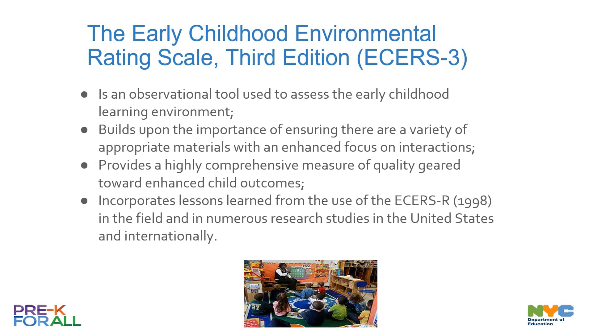 Module 1 Part 2 The ECERS-3 Subscales and Scoring on Vimeo