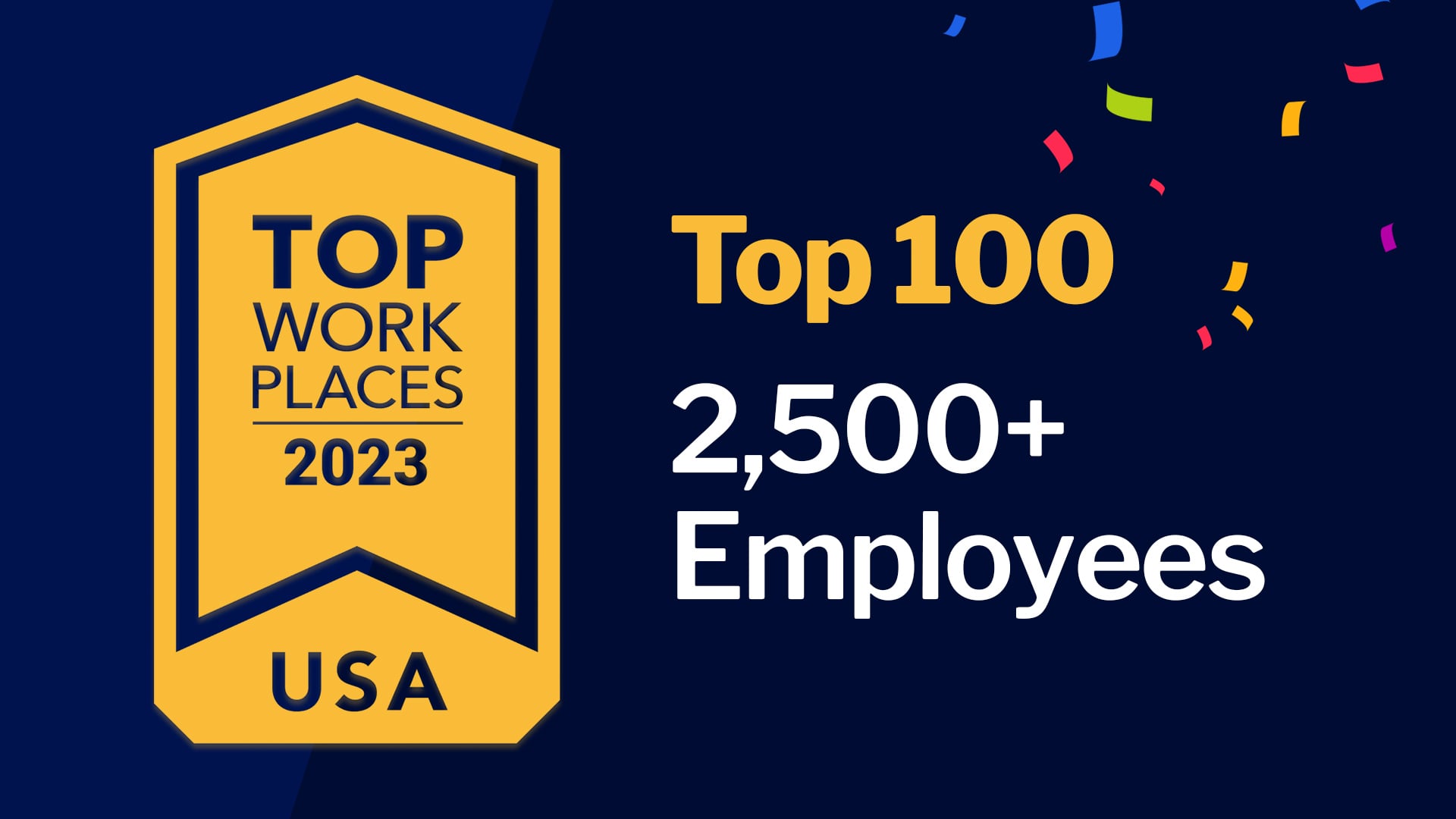 2023 Top Workplaces USA Top 100: 2500+ Employees on Vimeo