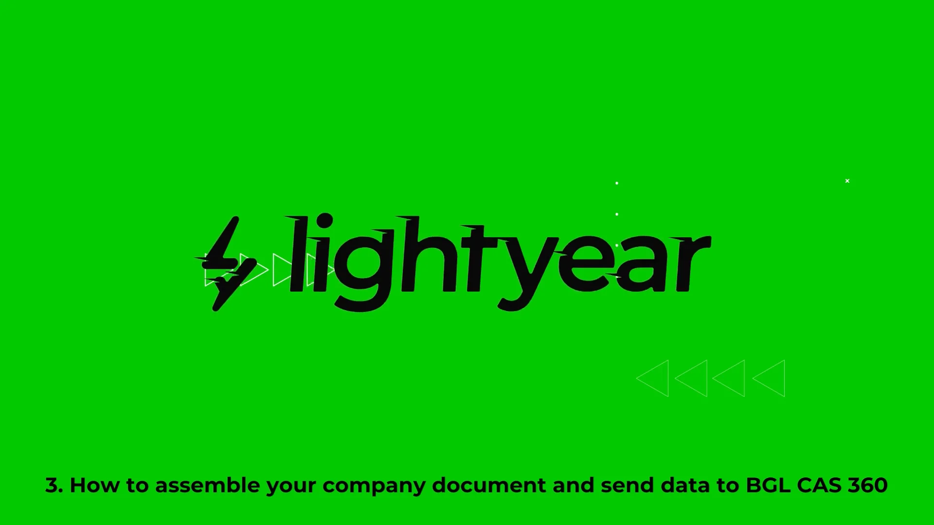 How to assemble your company document and send data to BGL CAS 360 on Vimeo