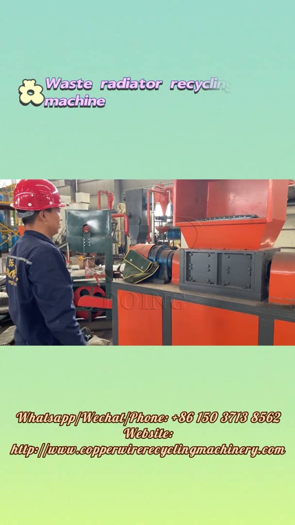 Using Henan Doing Scrap Copper Aluminum Radiator Recycling Machine to Process waste radiators on ...