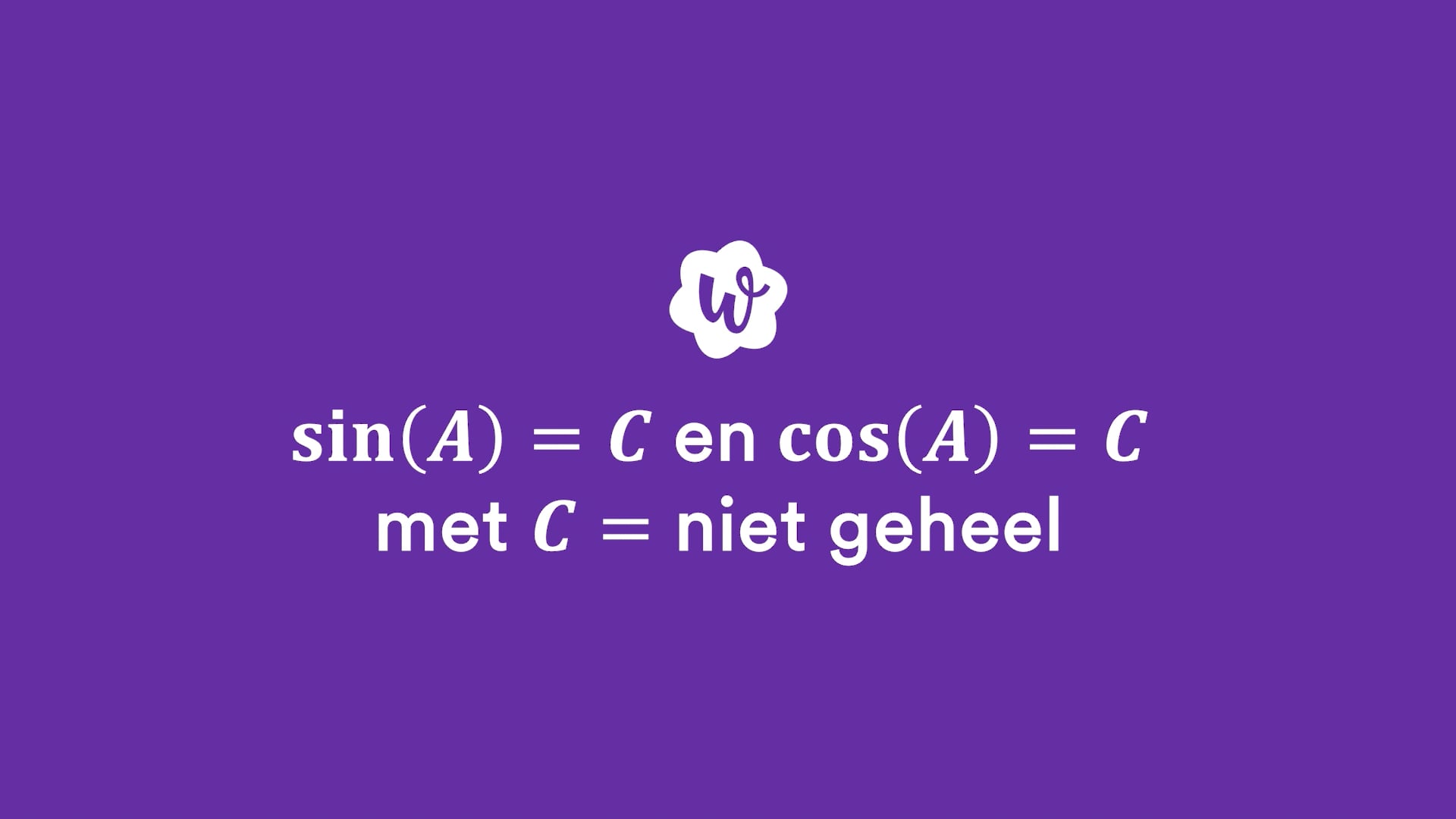 Oefen met Goniometrische functies uit Getal en Ruimte – 4/5/6 vwo – 12 ...