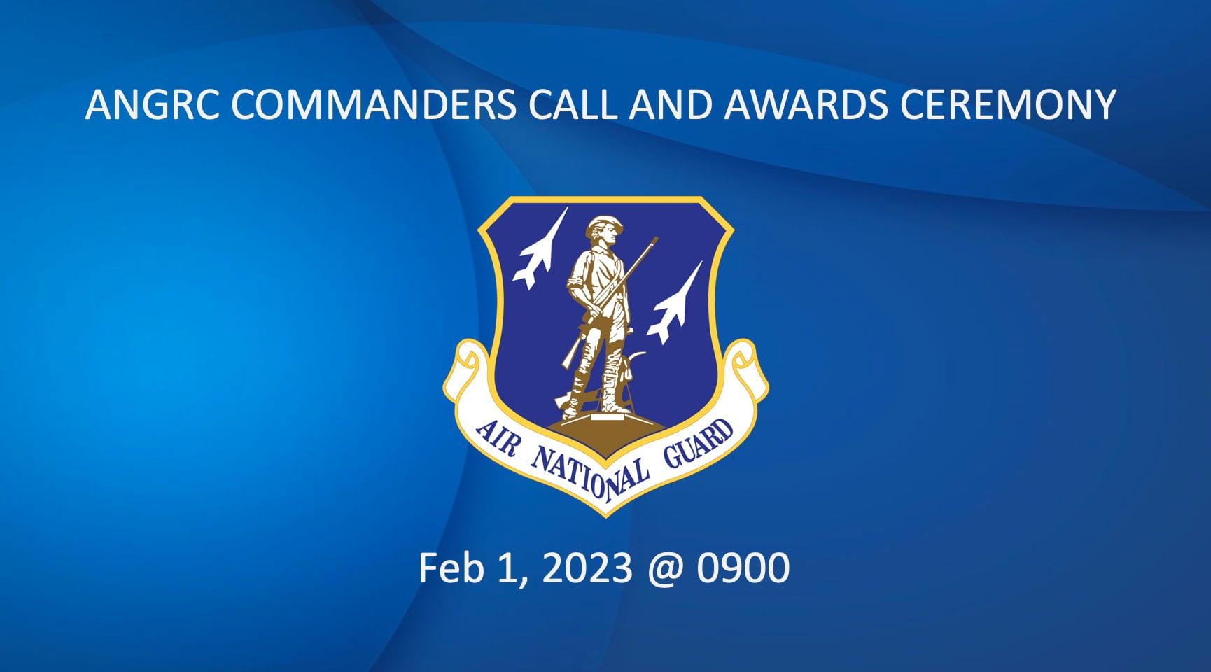 ANGRC Commanders Call on Vimeo