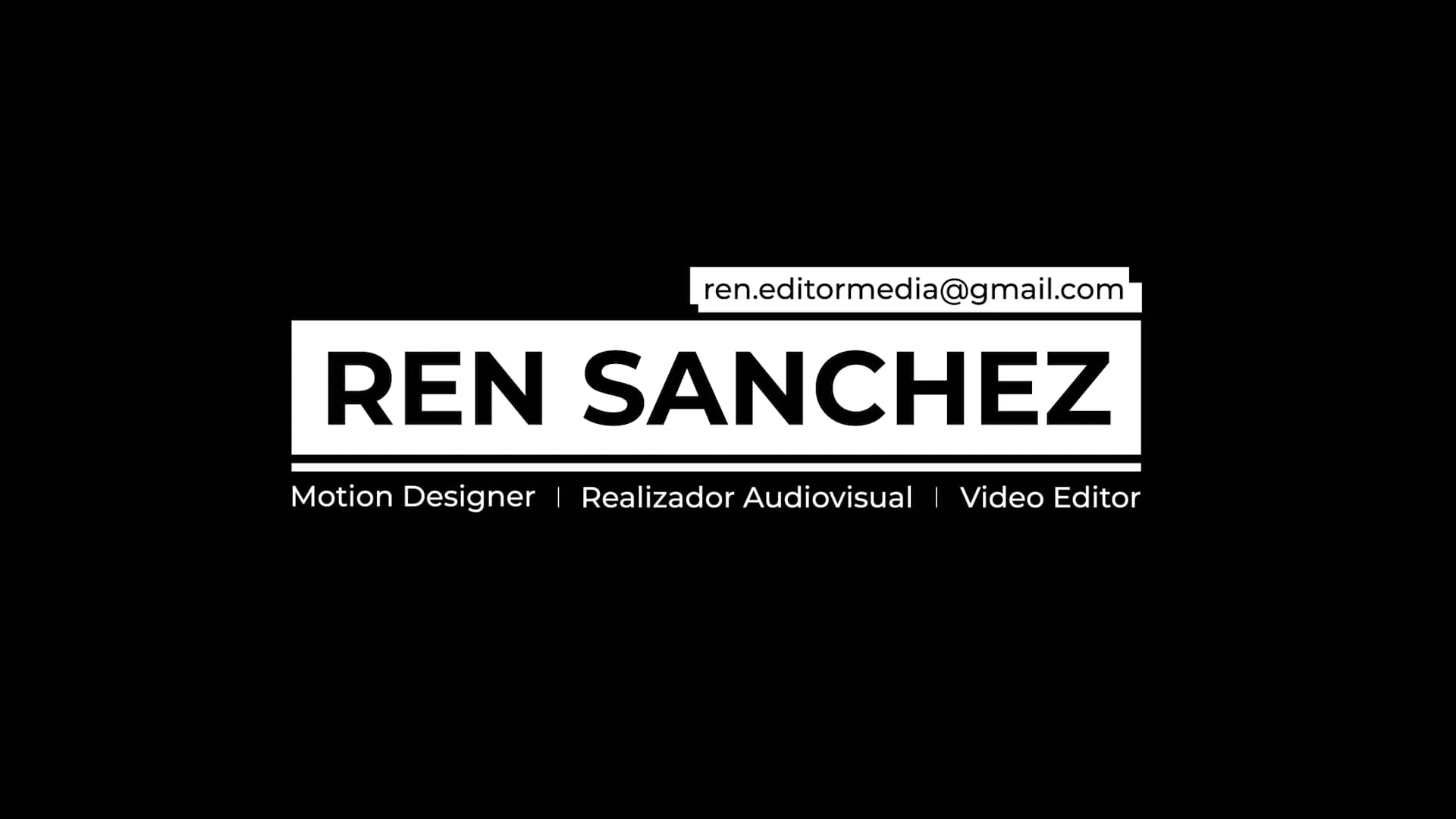 Ren Sanchez Demo Reel on Vimeo