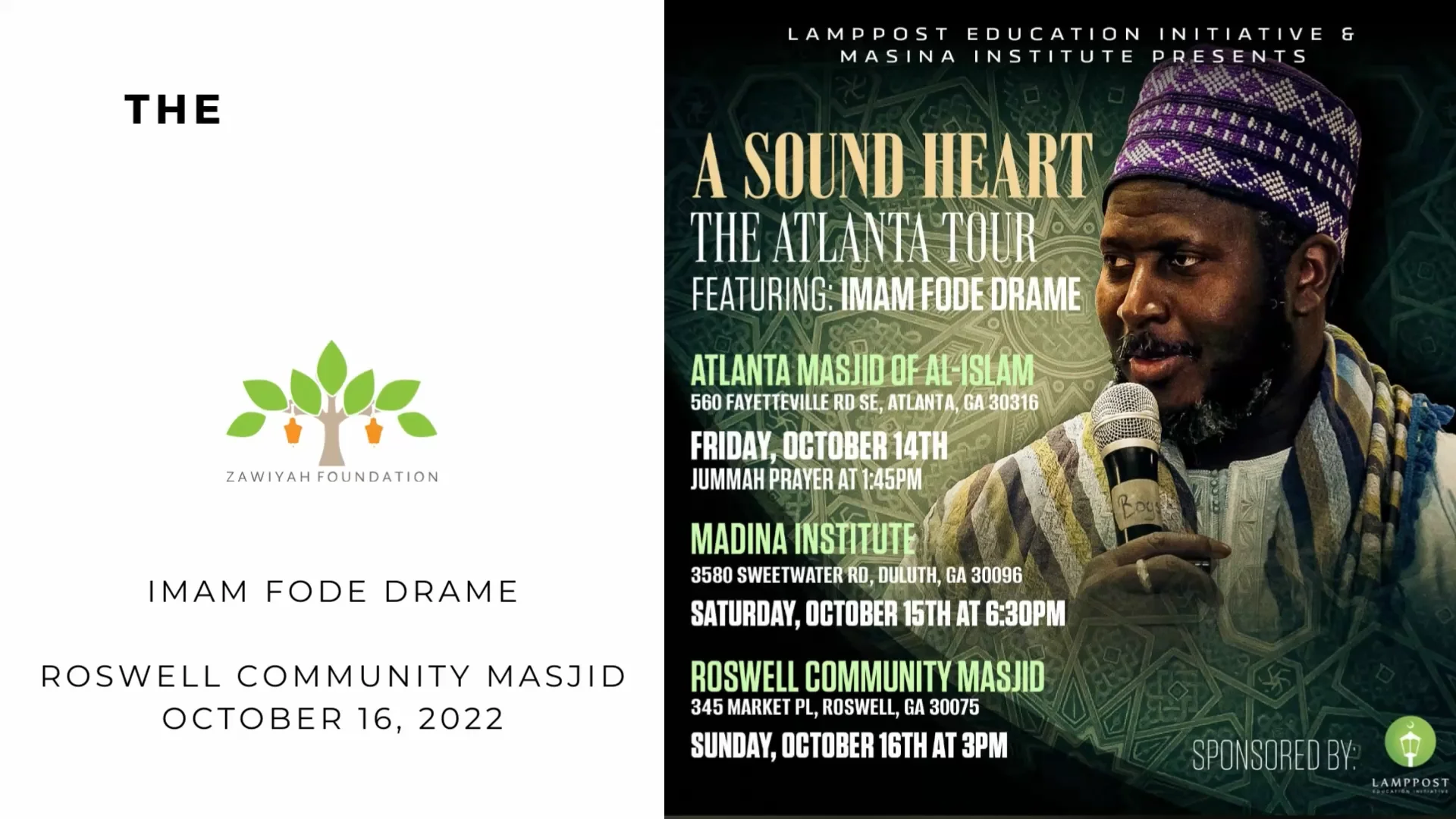 The Stages of Islamic Education - A Lecture by Imam Fode Drame at ...