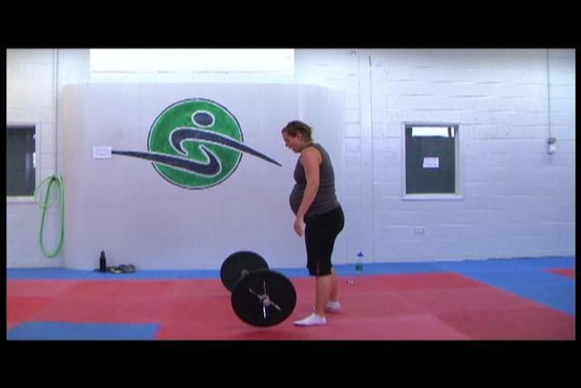 Suzie CrossFitting at 40 Weeks!